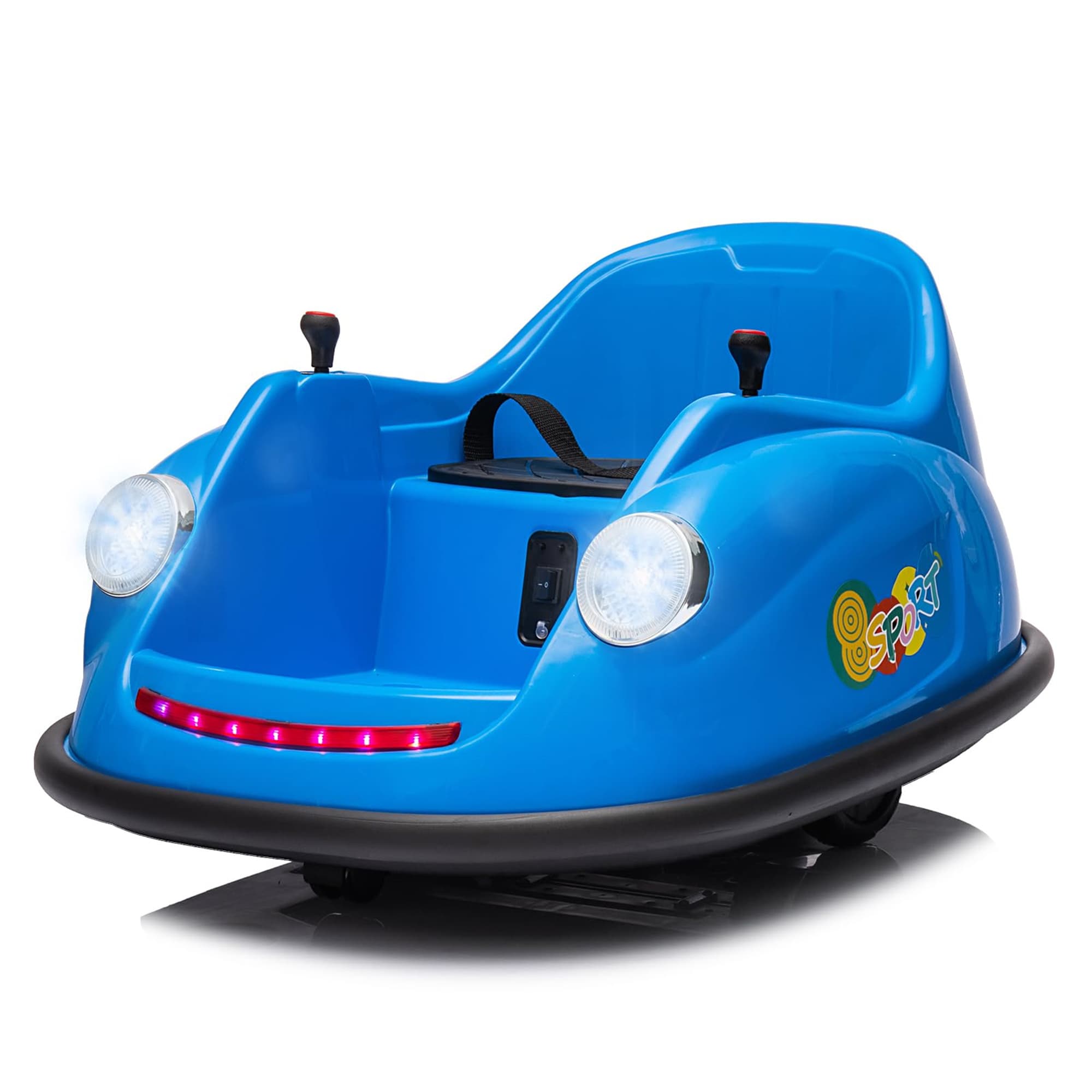 Garvee Blue 12V Bumper Car Electric Toy Ride on Battery Car with Kids ...