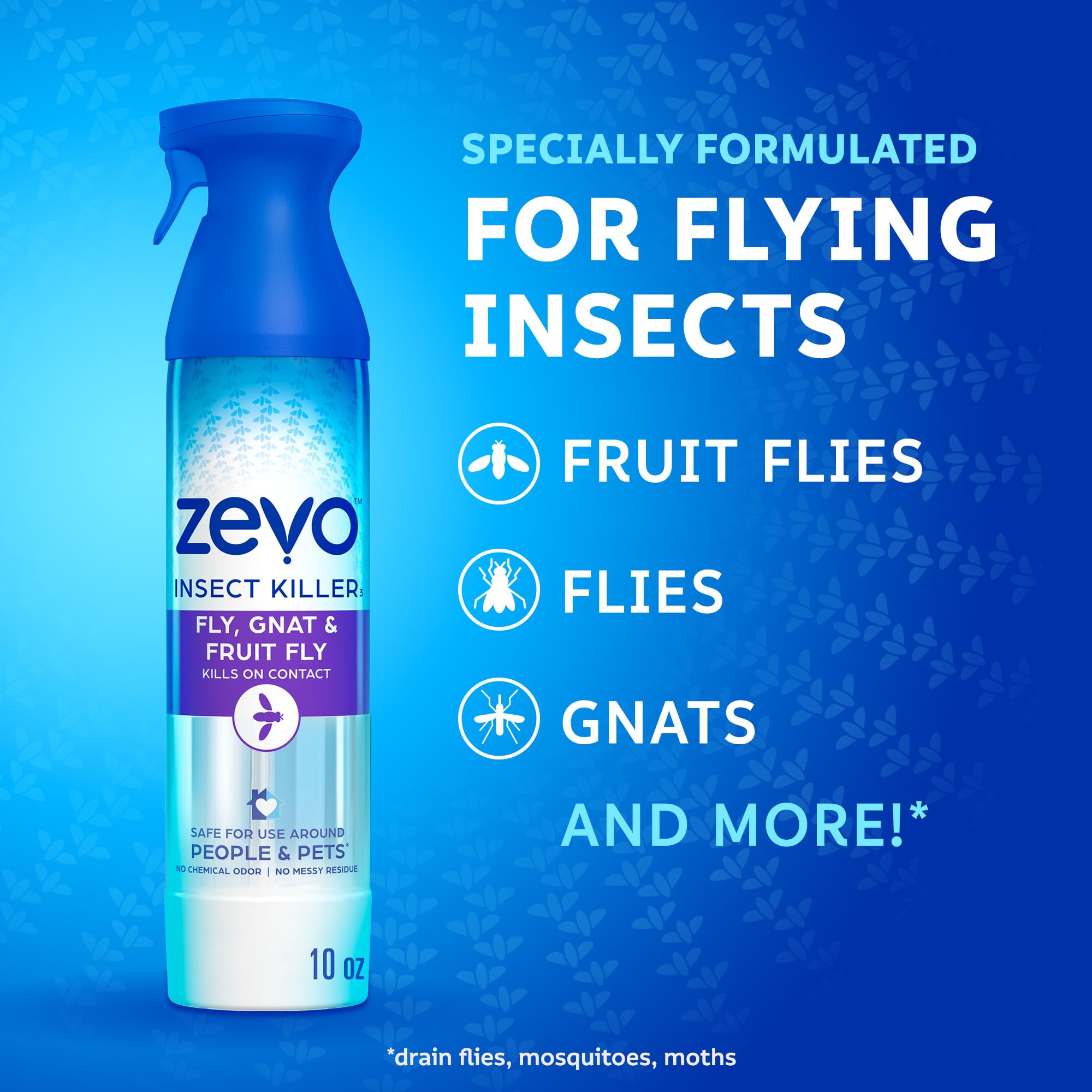 Zevo Flying Insect Killer Spray - Bug Spray for Home Use - Versatile ...