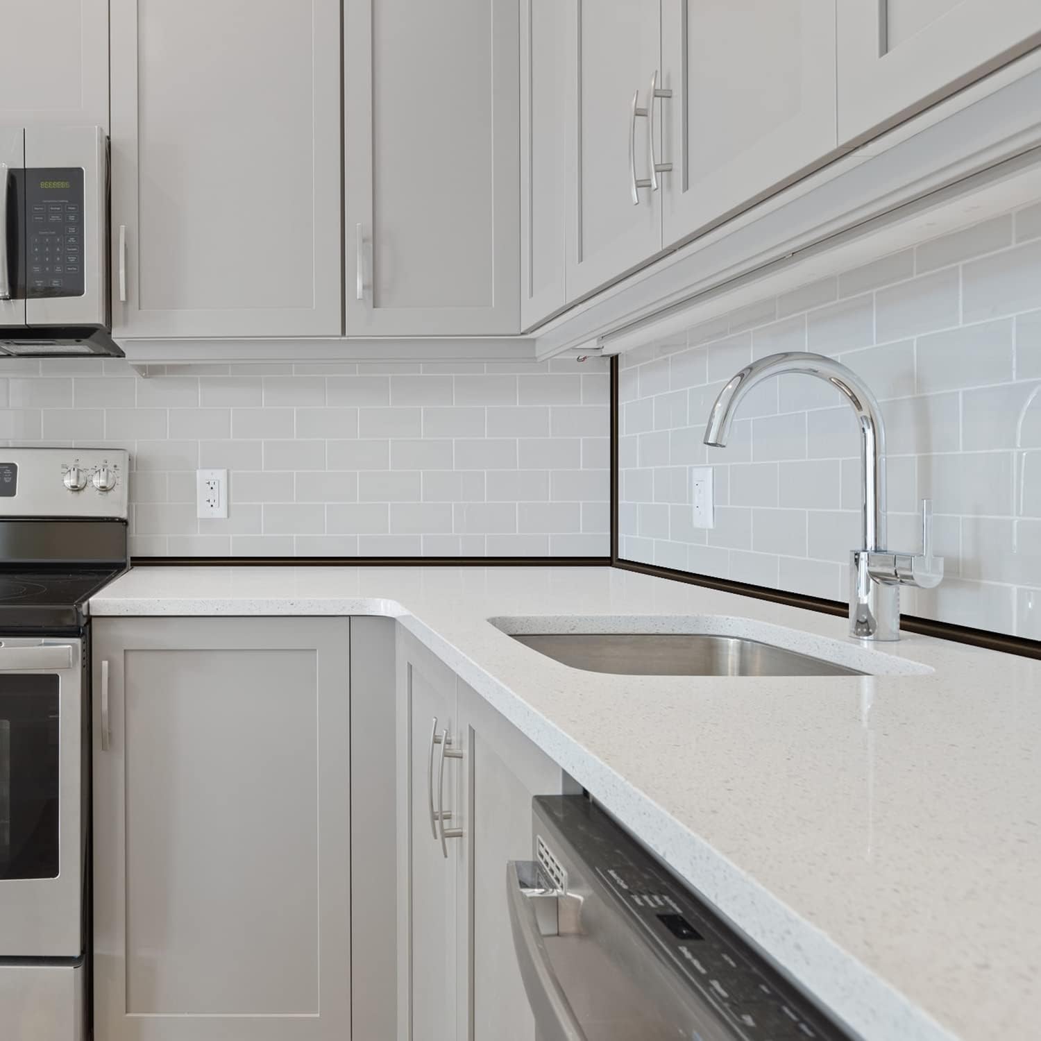 STICKGOO 10 Sheet 12 x 12 inch Subway Tiles Peel and Stick Backsplash ...