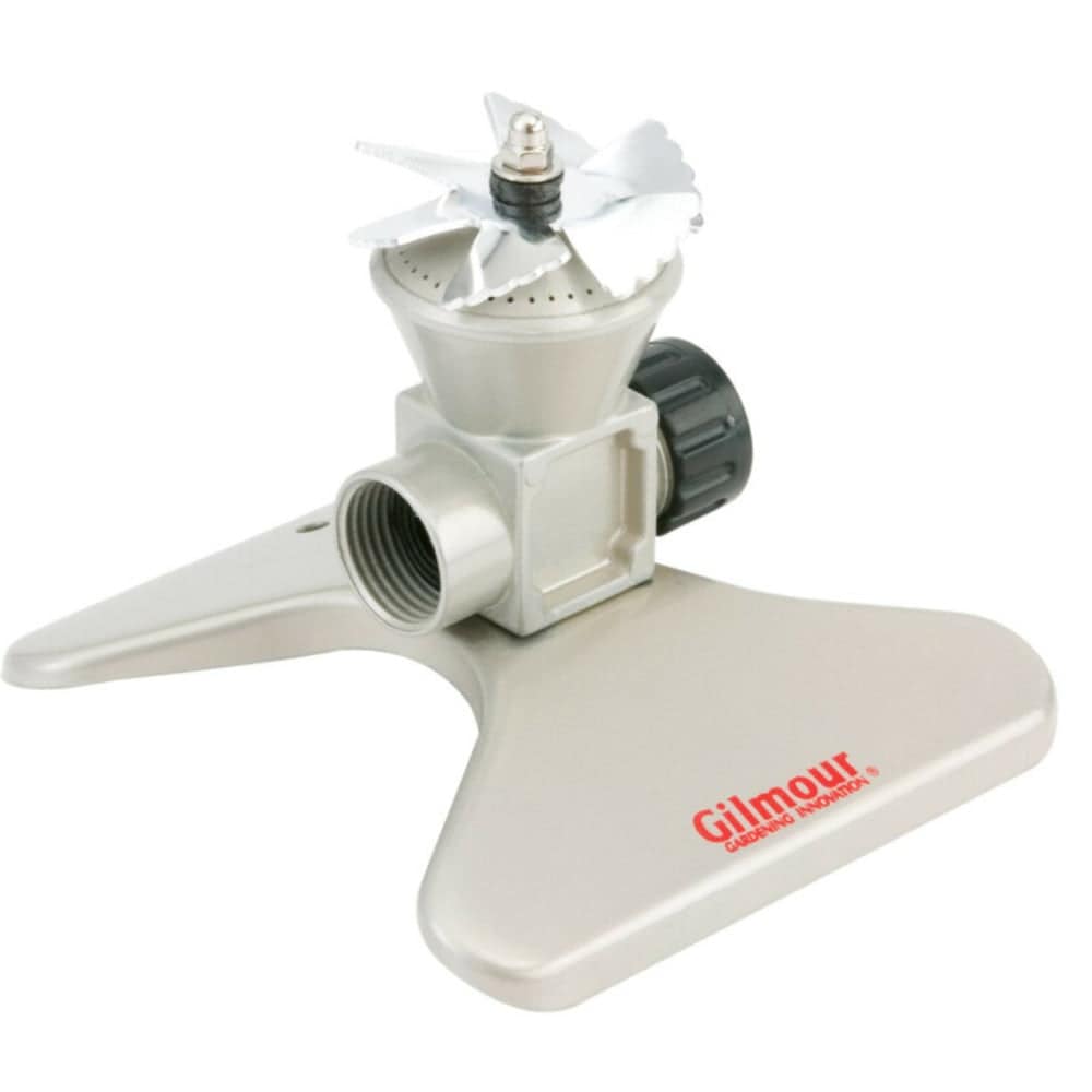 Gilmour Metal Elevated Base Sprinkler 1024 sq ft Coverage 32 ft Throw ...