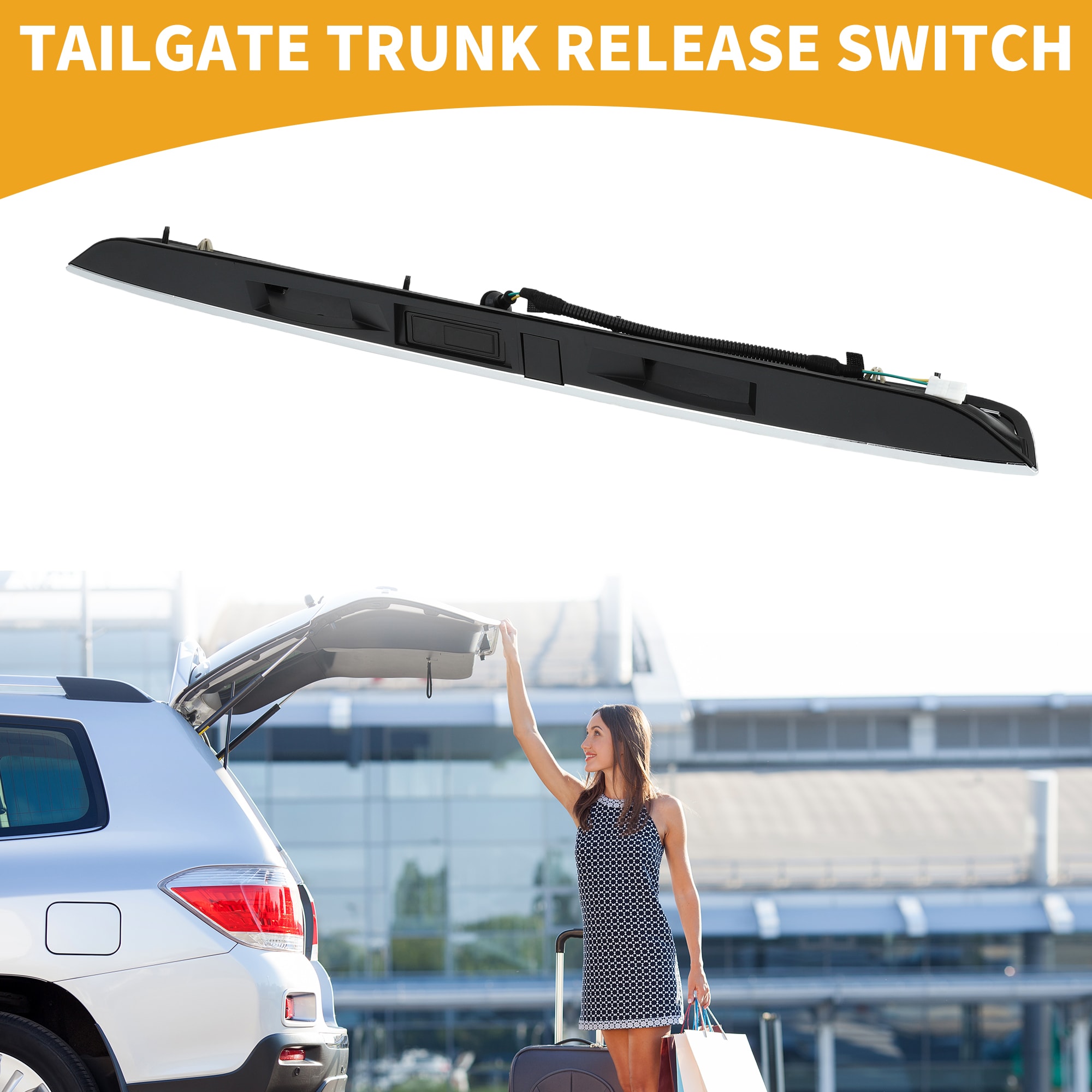 Unique Bargains Tailgate Trunk Release Switch Rear Trunk Lid Lock Boot ...