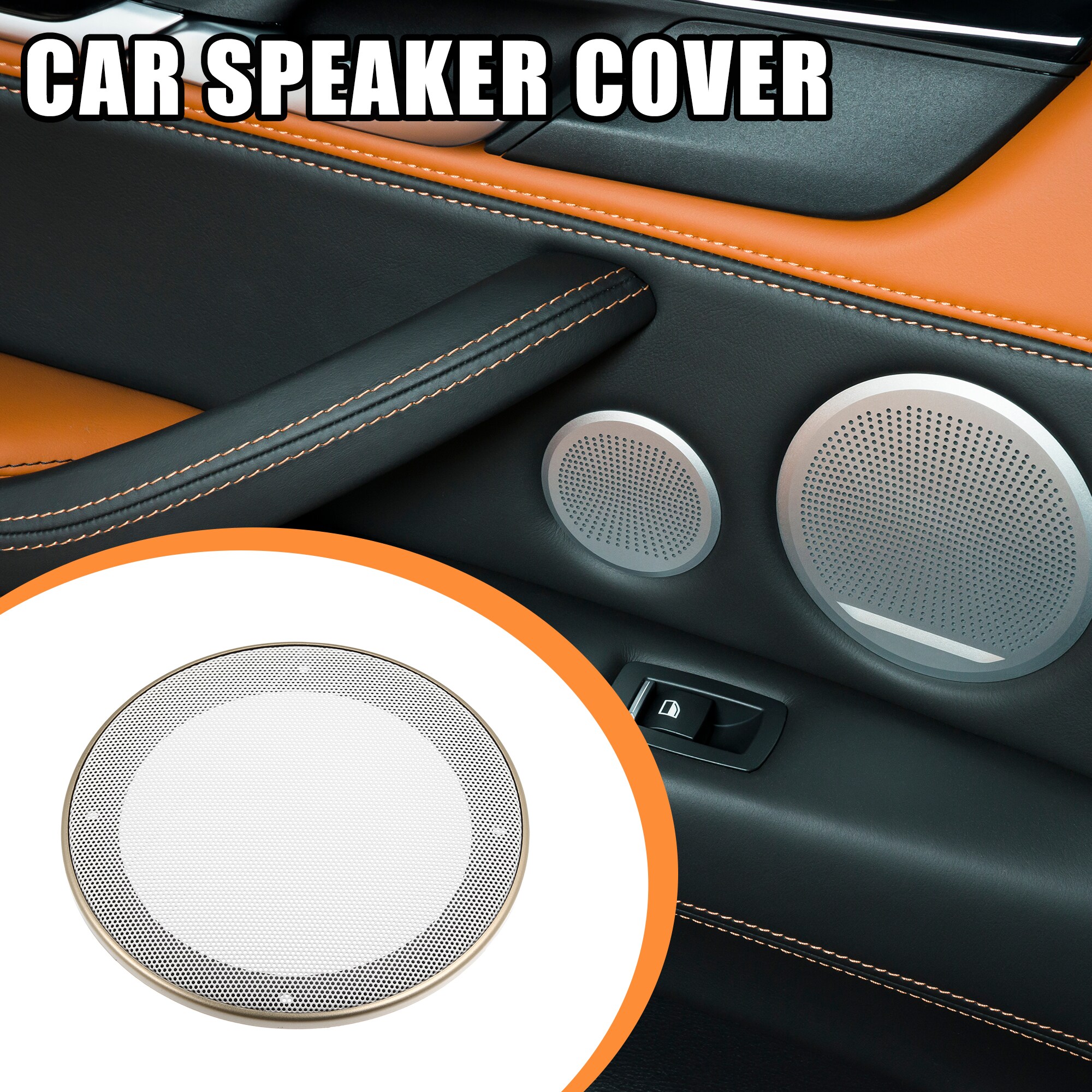 Unique Bargains 2pcs 5 Inch Car Speaker Cover Mesh Subwoofer Grill Horn ...