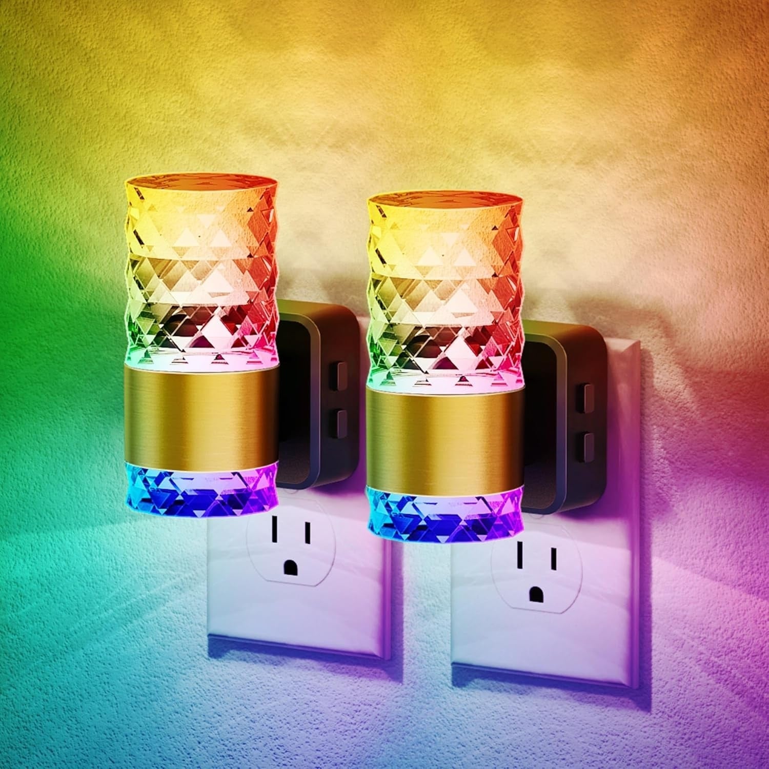 DORESshop Color Changing Night Light for Kids 2 Pack Plug into Wall ...