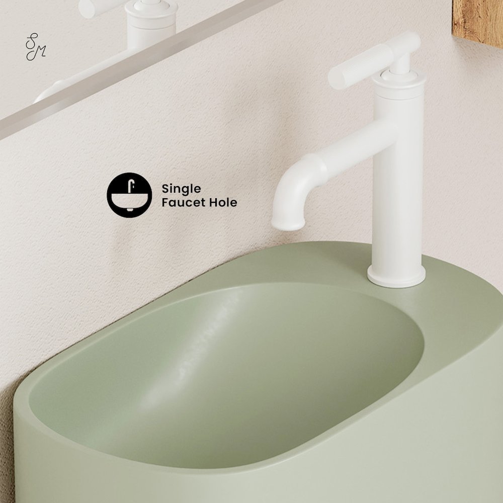 Swiss Madison Terre 18 Right Side Faucet Wall Mount Bathroom Sink in ...