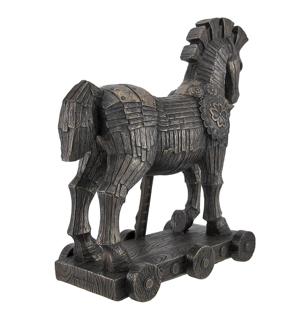 Veronese Design Ancient Greek Bronzed Trojan Horse Statue in the ...