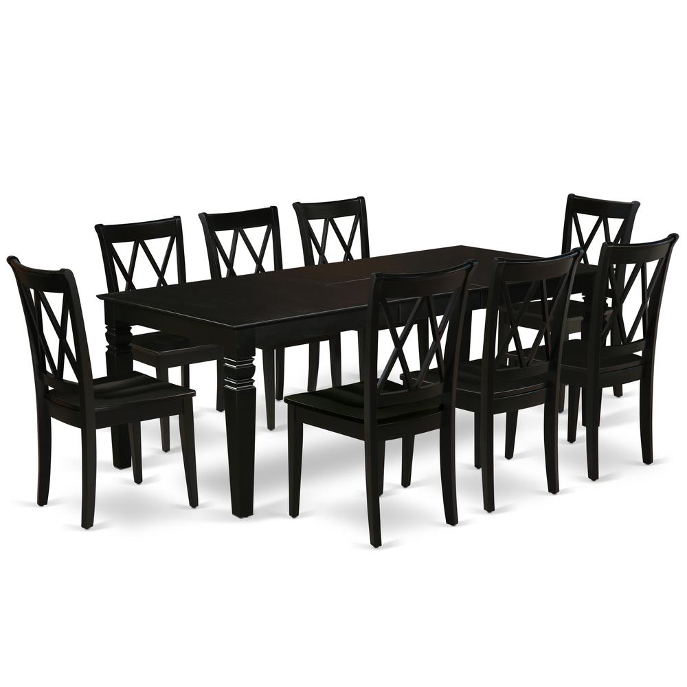 East West Furniture Dining Room Set Black in the Dining Room Sets department at Lowes.com