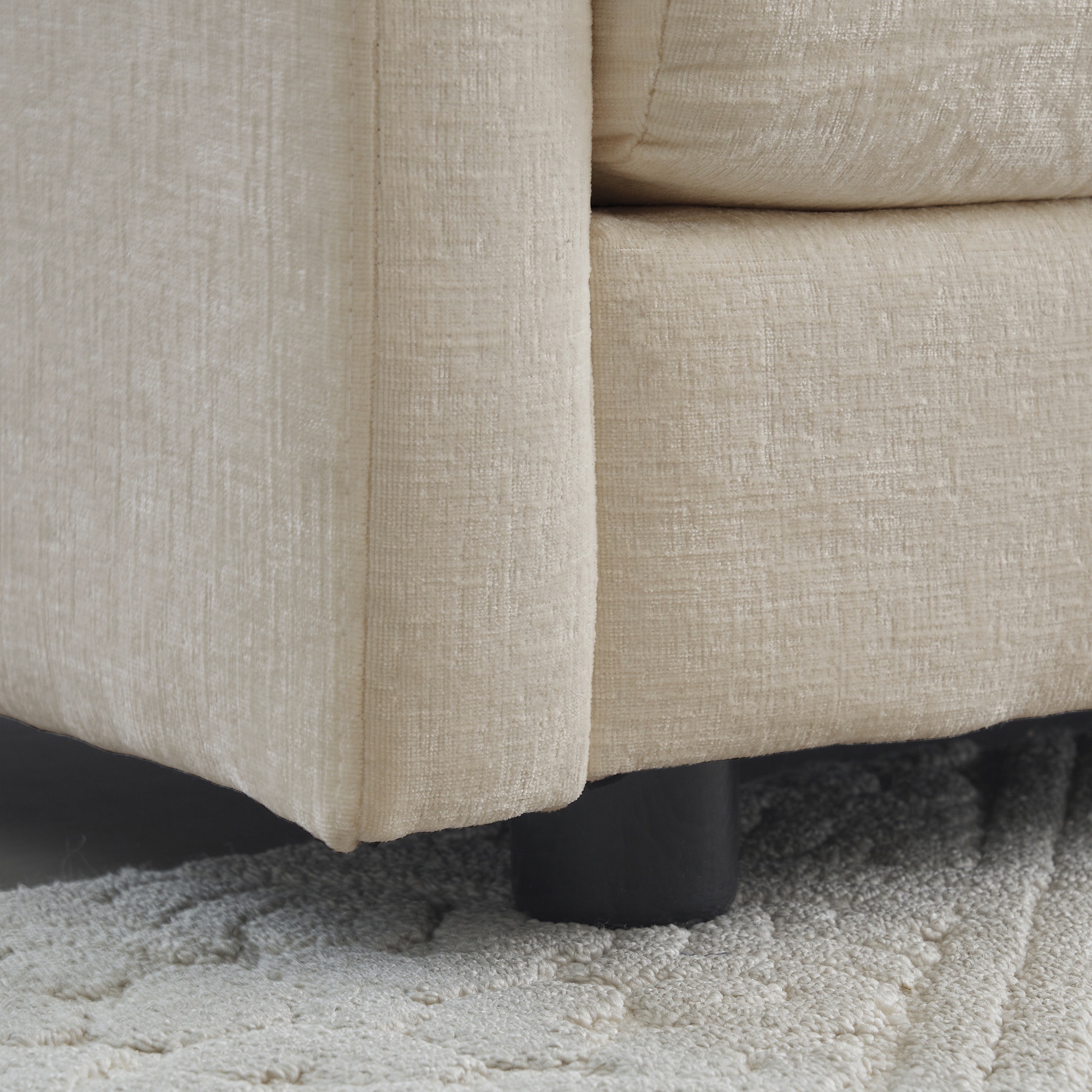 Horizons Prime Light Coffee Chenille 4 Seater Modular Sofa with ...