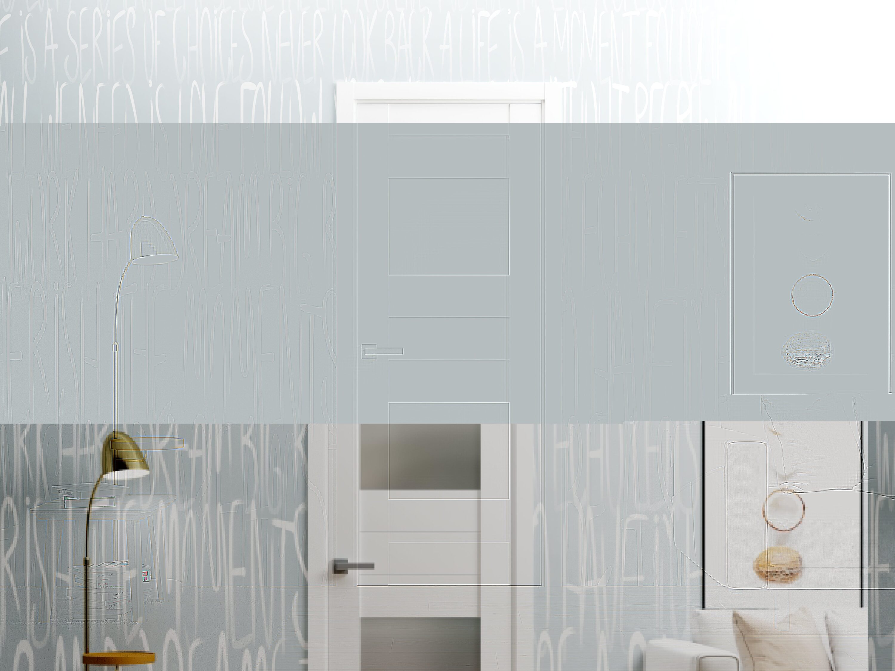 Vdom doors Sliding Closet Opaque Glass 2 Lites Bypass Doors 84 x 96 ...