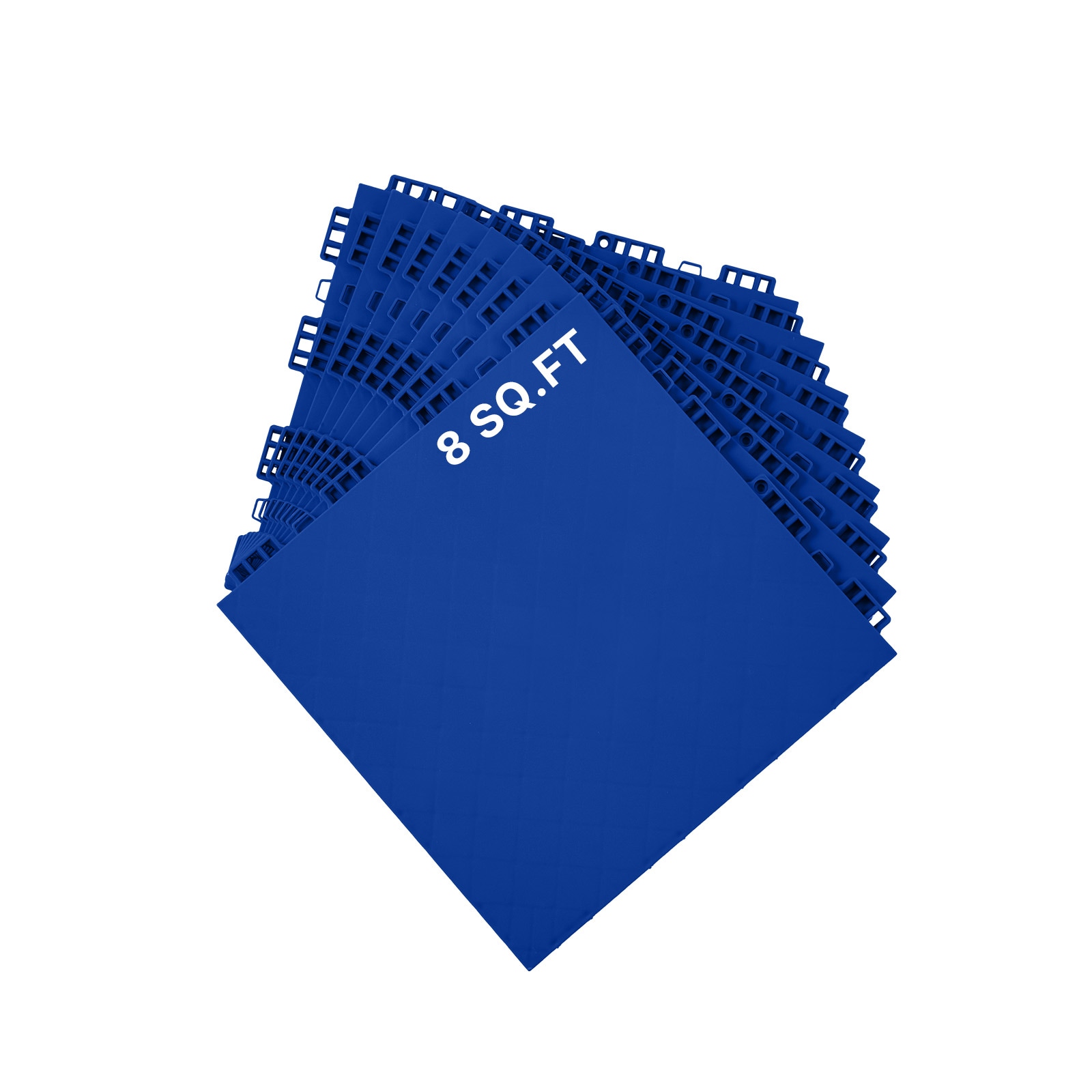 VEVOR 12.4-in x 12.4-in Interlocking Blue Non-Slip Grip Indoor or ...