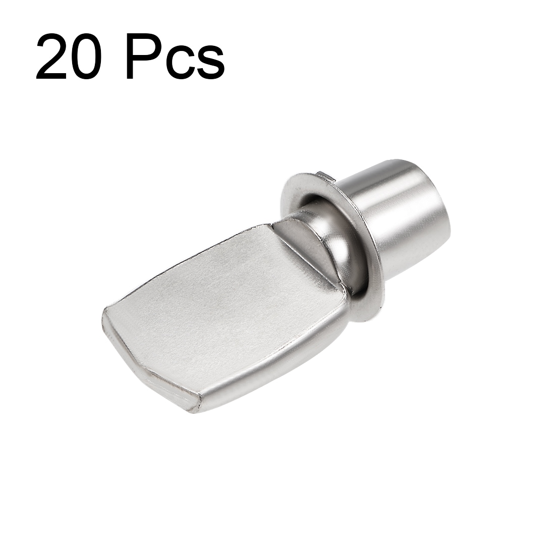 Unique Bargains Shelf Bracket Pegs 7x24mm Nickel Plated Flat Spoon ...