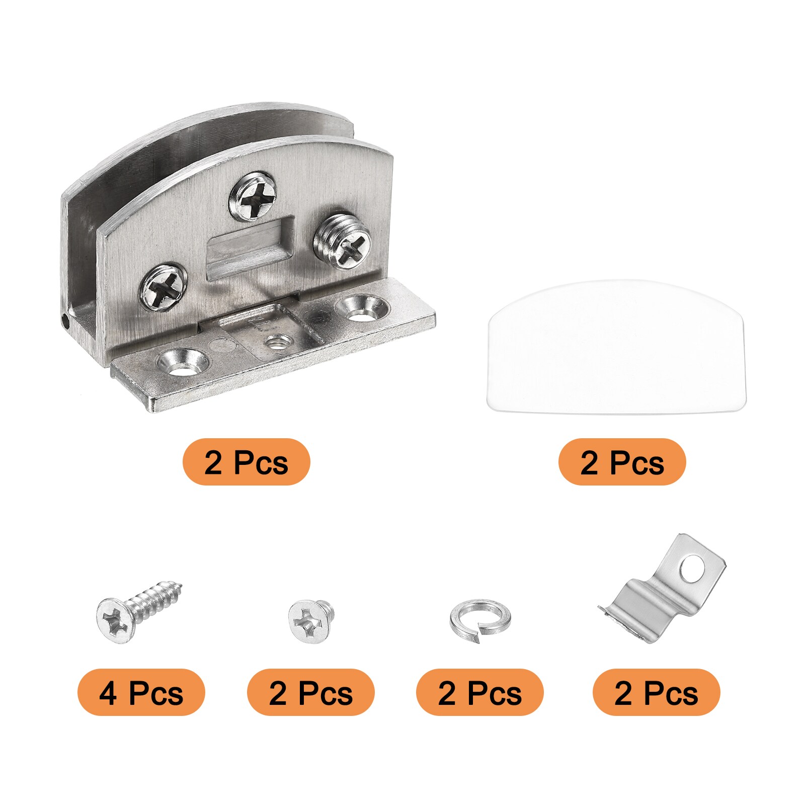 Unique Bargains 2pcs 90 Degree Glass Hinge for 5-7mm / 0.22inch-0 ...
