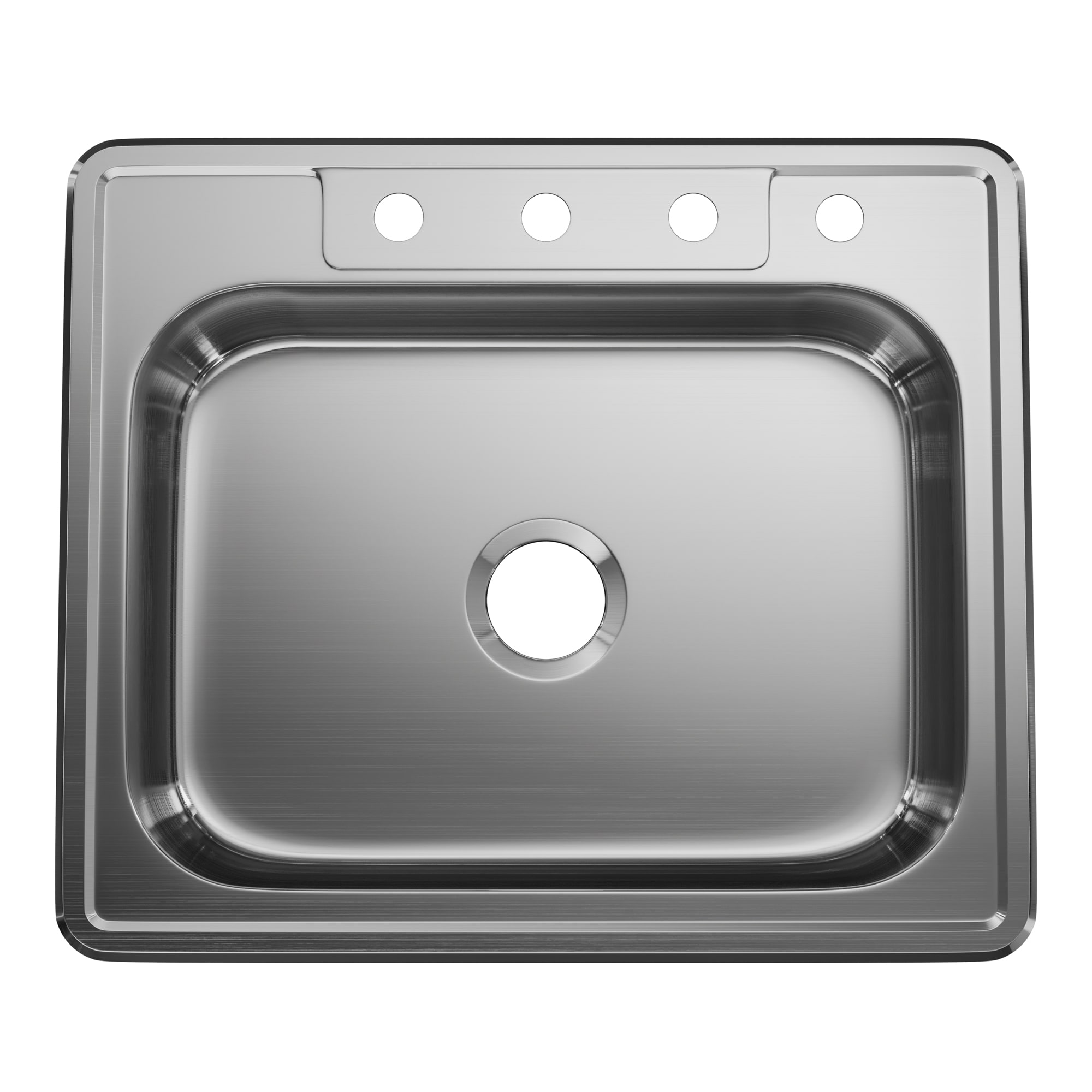 PROFLO Drop-in 25-in x 22-in Stainless steel Single bowl 20 -Gauge ...