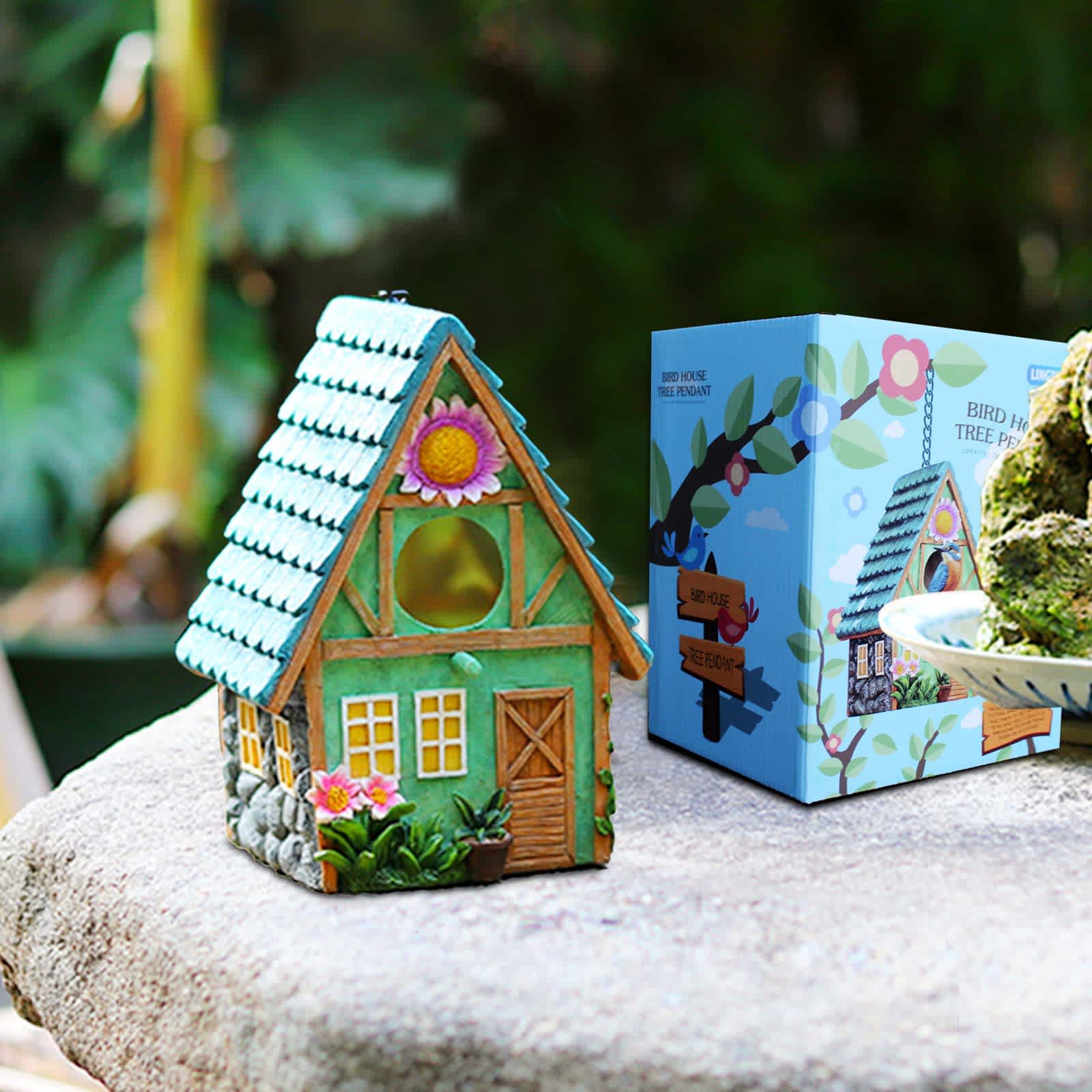 Aoibox Hanging Bird House 8.4 in H x 6.1 in W x 5.1 in D 1 Piece ...