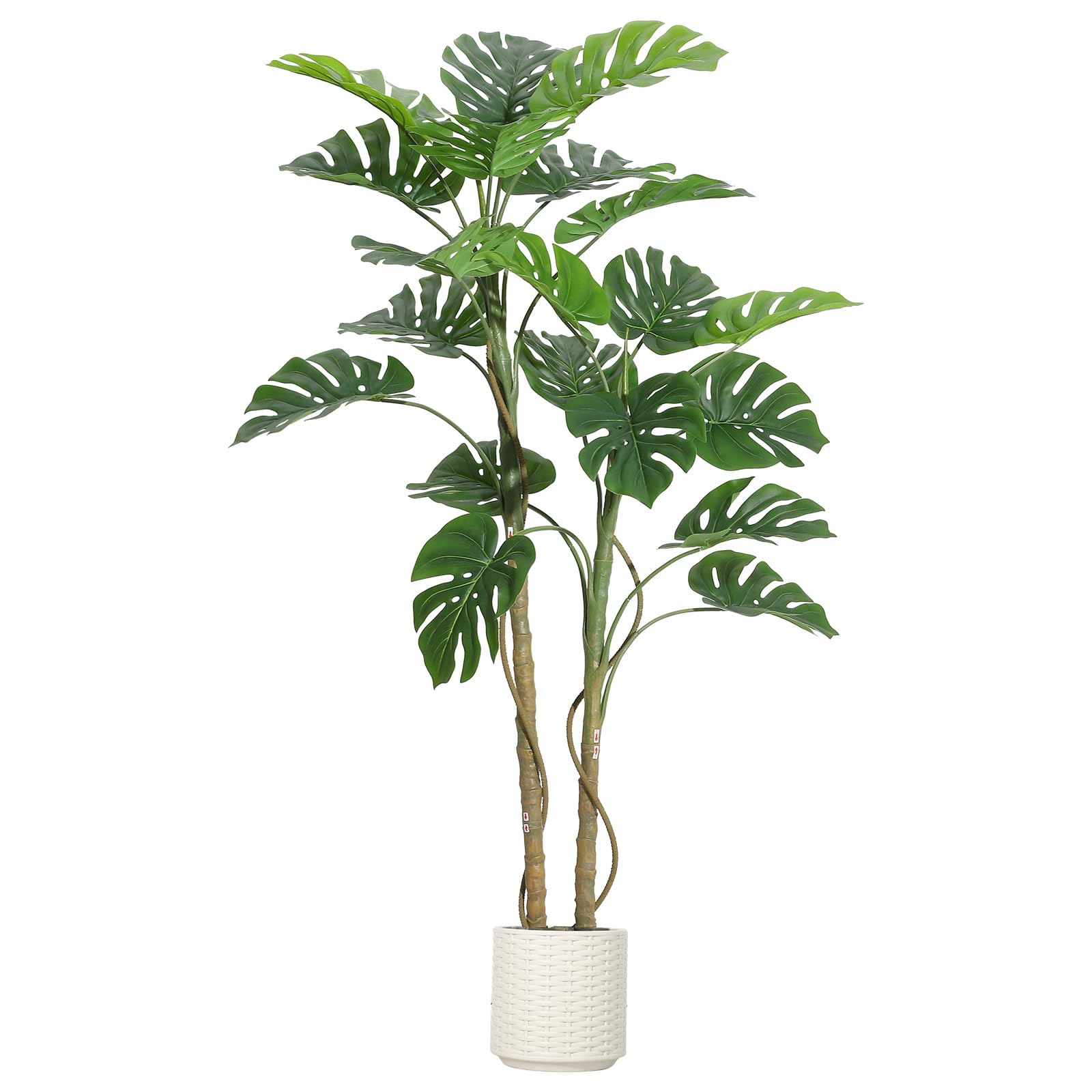 GarveeLife Artificial Palm Tree Fake Tree with Bendable Stems and ...