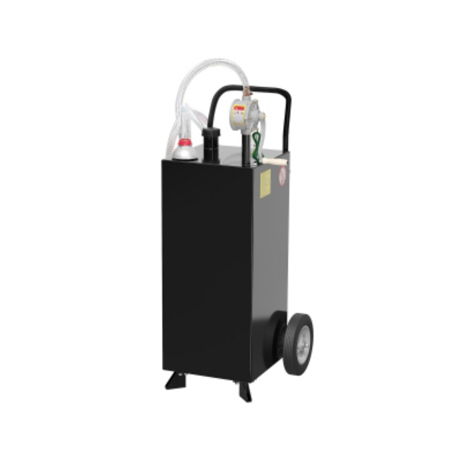 Garvee Heavy Duty Fuel Transfer Tank with Rotary Pump 35 Gallon ...