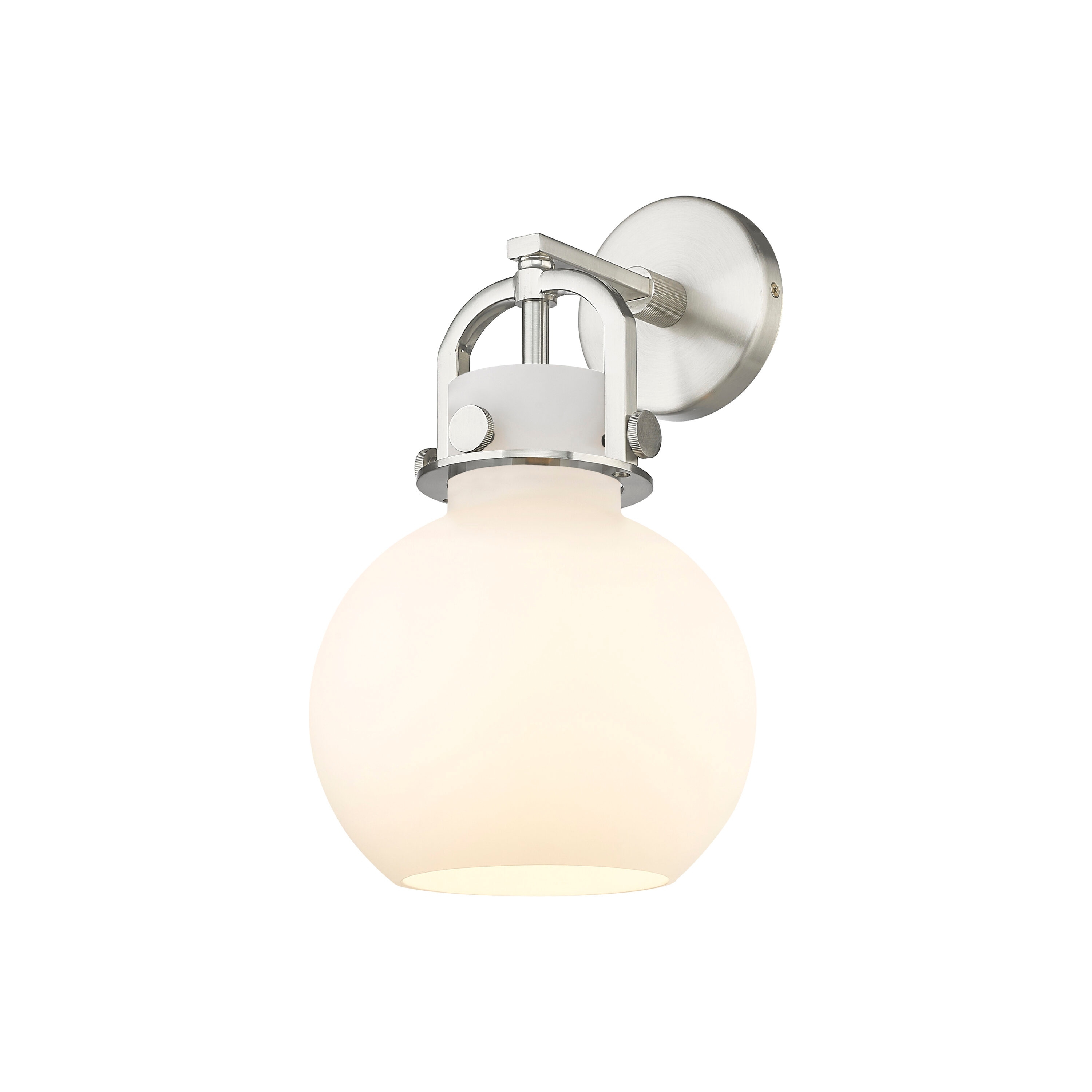 Innovations Lighting Newton Sphere 8-in W 1 -Light Satin Nickel ...