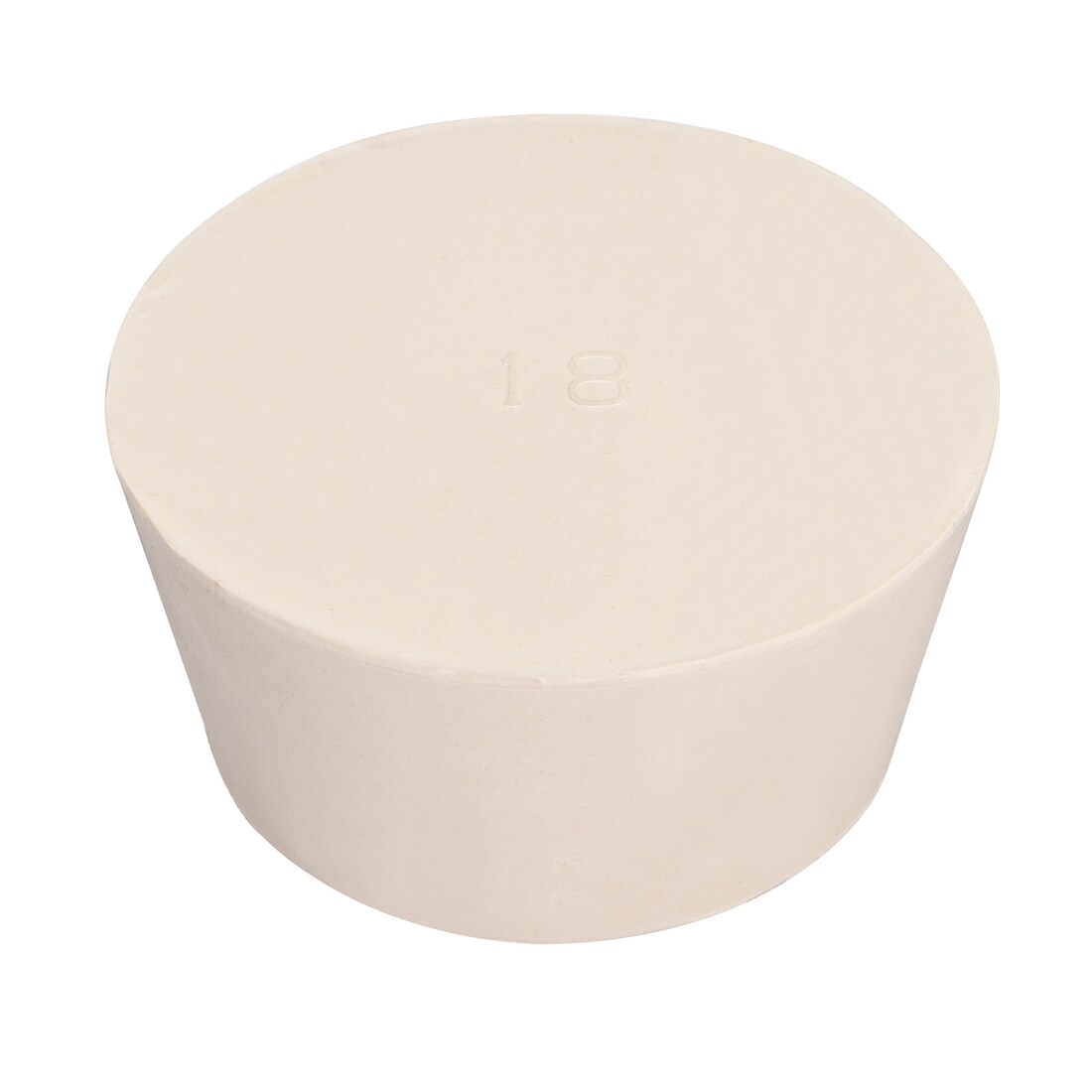Unique Bargains White Tapered Shaped Solid Rubber Stopper for Lab Tube ...