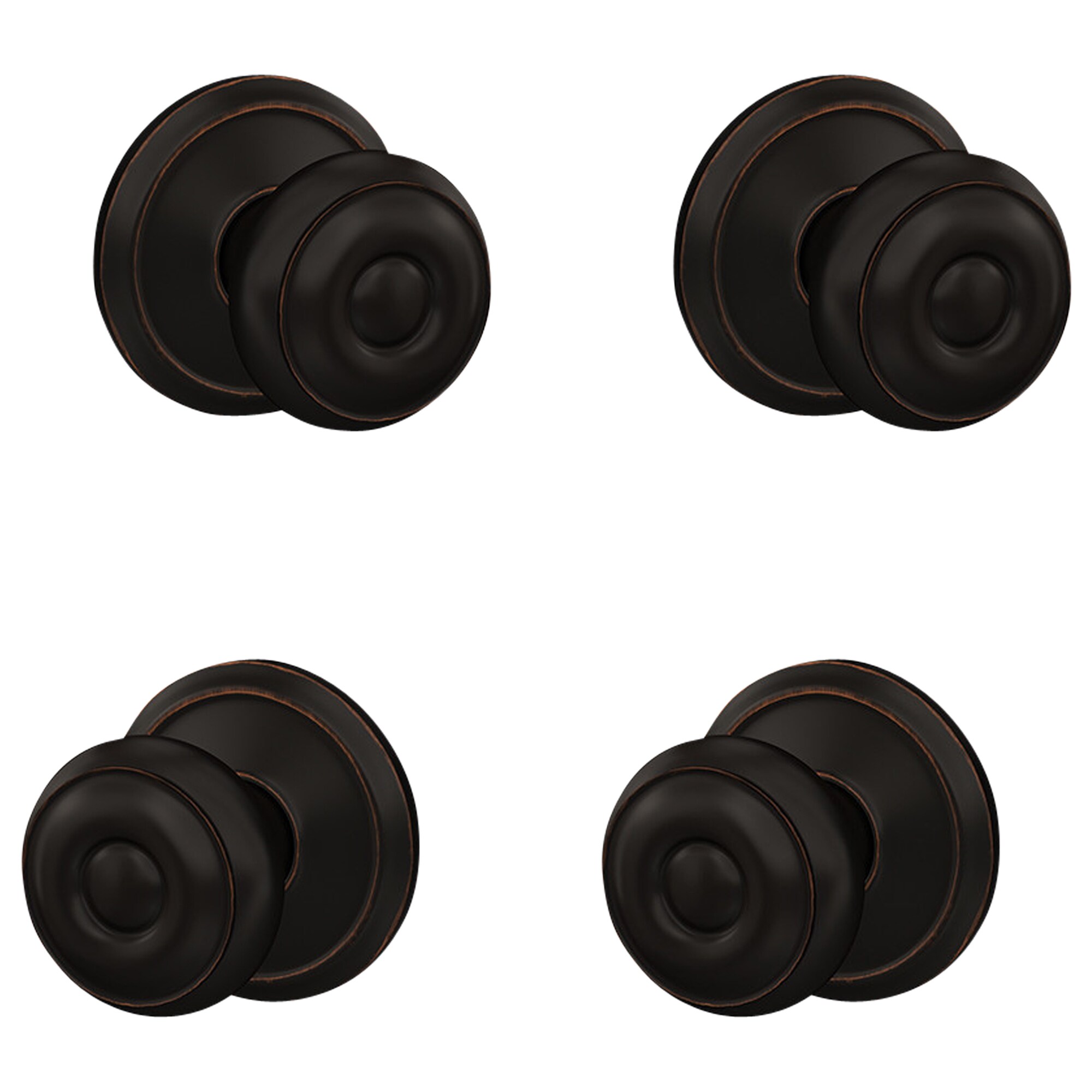 Shop Schlage Georgian w/Alden Aged Bronze Door Knob Collection at Lowes.com Shop Schlage Georgian w/Alden Aged Bronze Door Knob Collection at Lowes.com