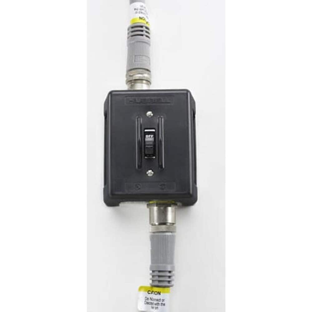 Hubbell Manual Motor Switch 30 A 2 P 1 Phase Toggle Circuit-Lock Series ...