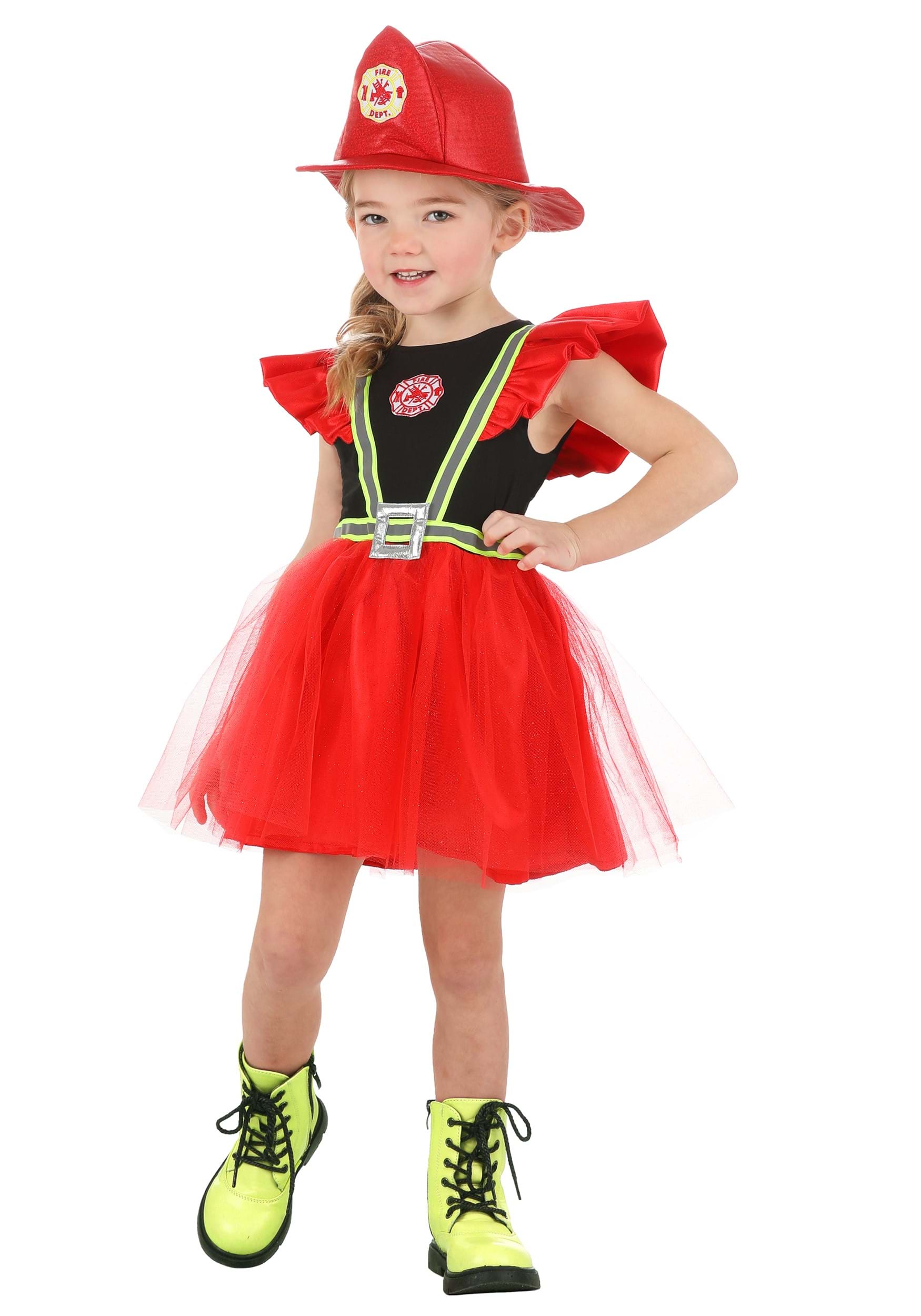 HalloweenCostumes.com FUN Costumes Toddler Frilly Firefighter Costume ...