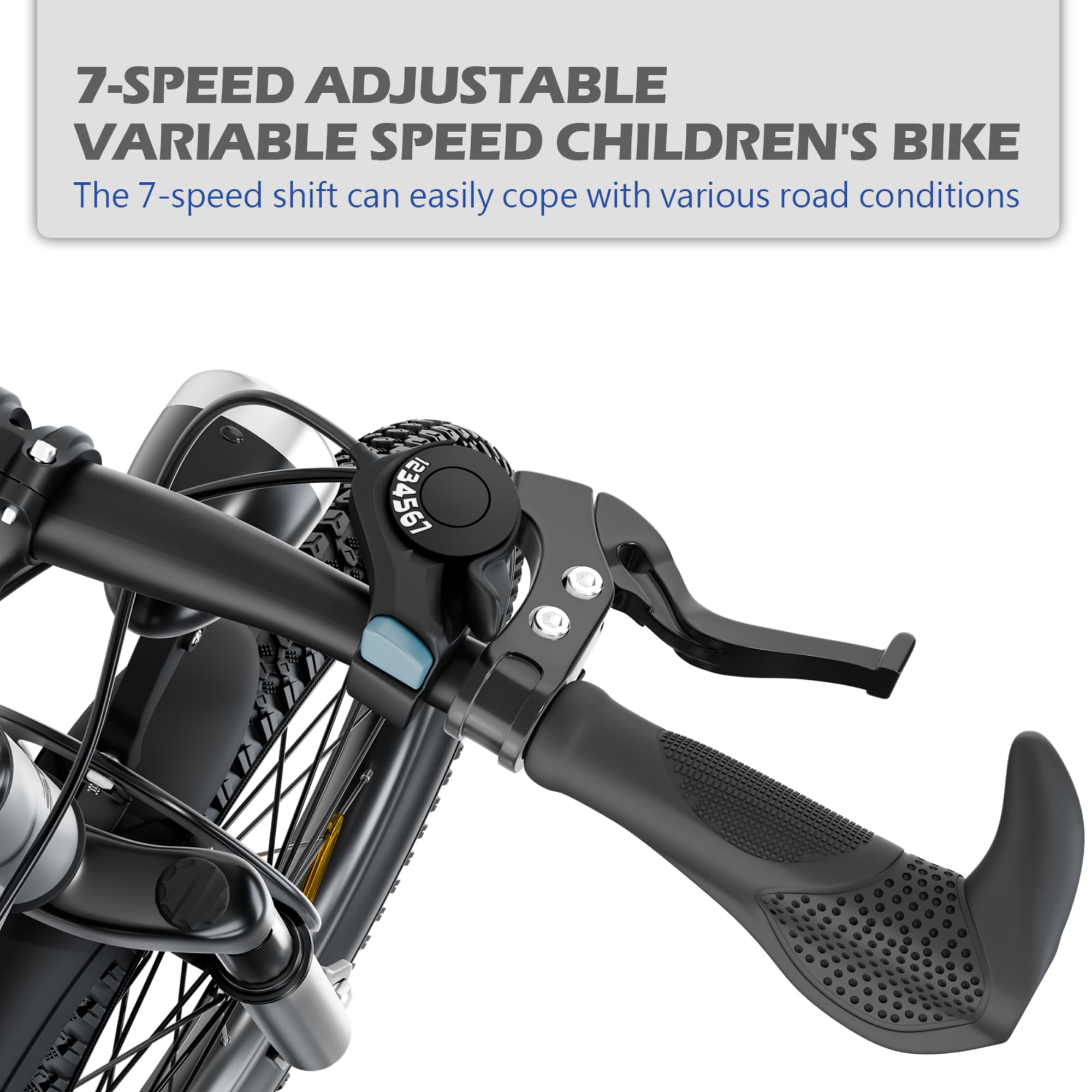 Ama Pear 24 Inch Kids Mountain Bike for 7-12 Years Old 7 Speed Dual ...