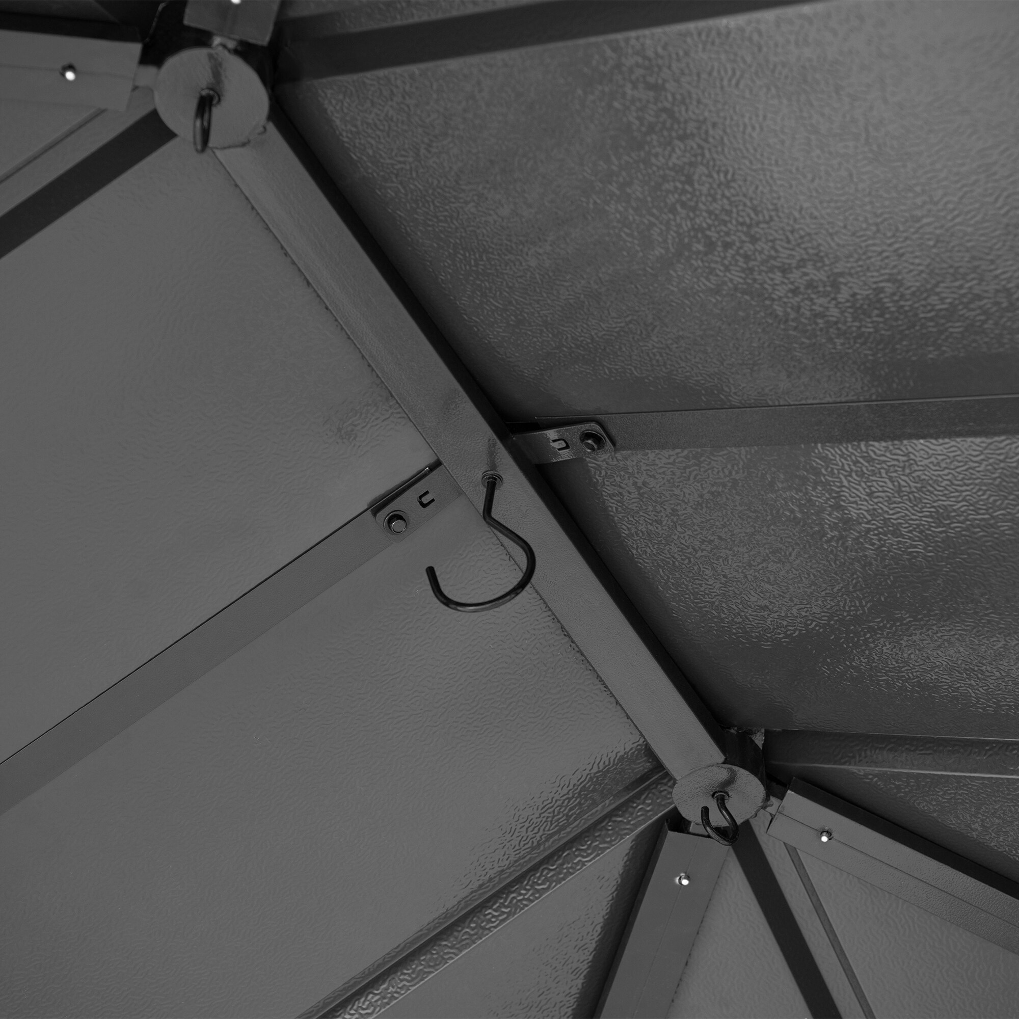 Sunjoy 12-ft x 10-ft Kingston Black Solarium with Hardtop Roof in the ...