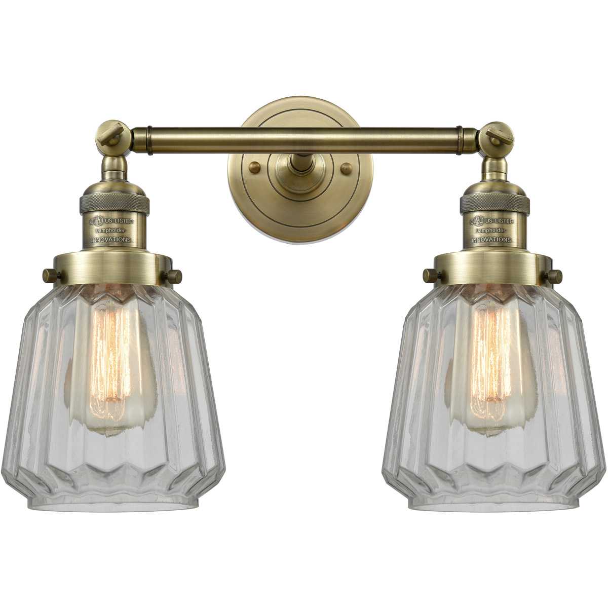 Innovations Lighting 208L-AB-G142 Franklin Restoration Chatham Bathroom ...