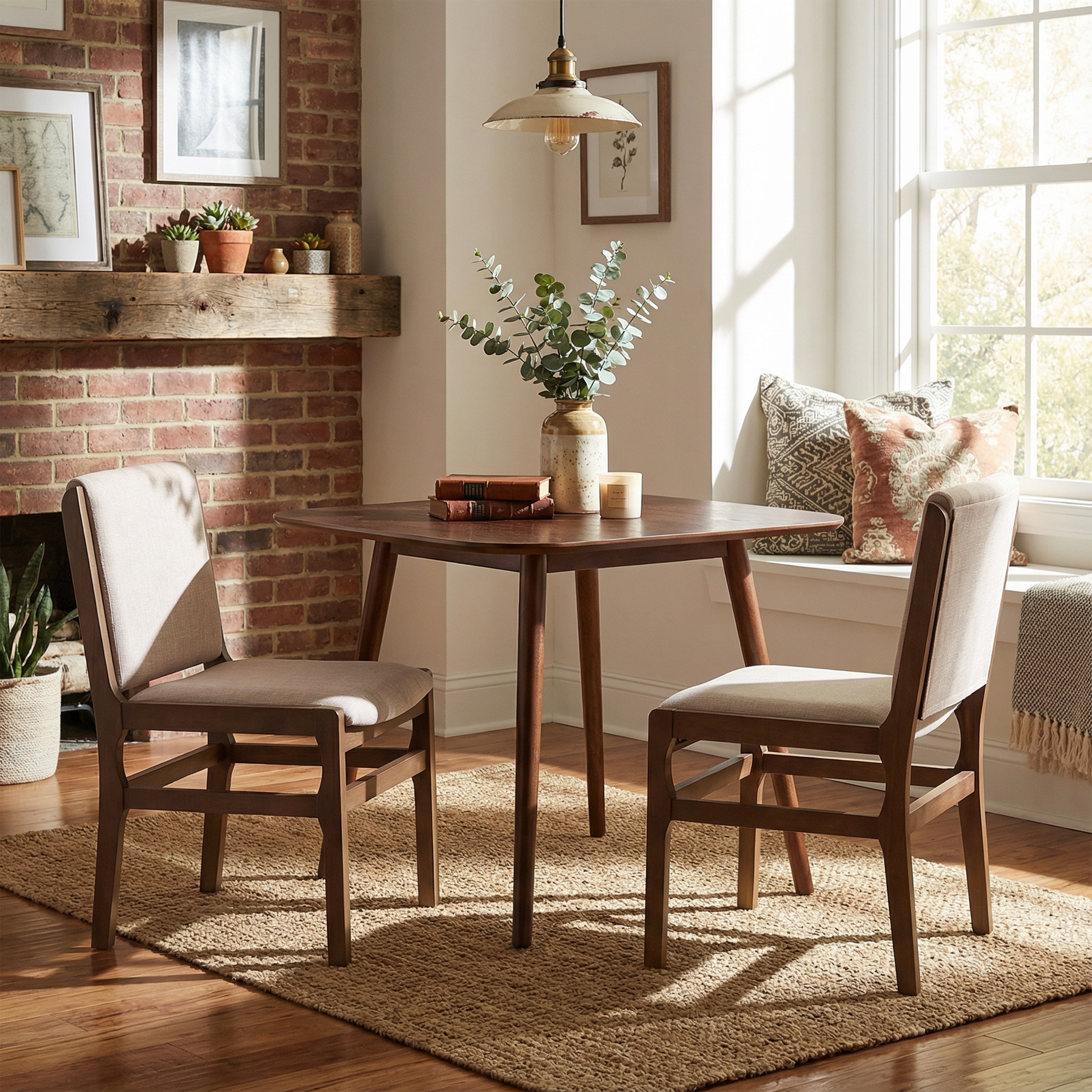 Christopher Knight Home Mid-Century Modern 3-Piece Dining Set with ...