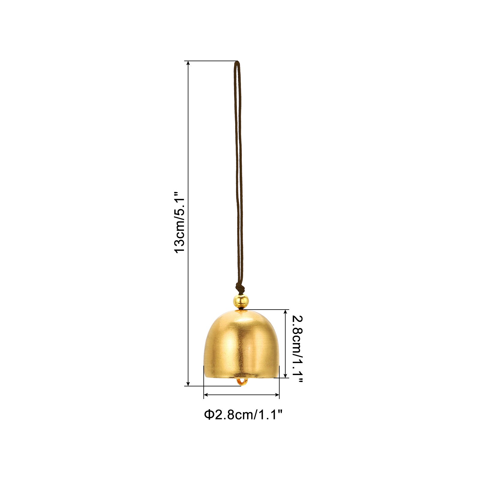 PATIKIL 6 Pcs Wind Chime Hanging Bells Temple Bells Retro Outdoor ...