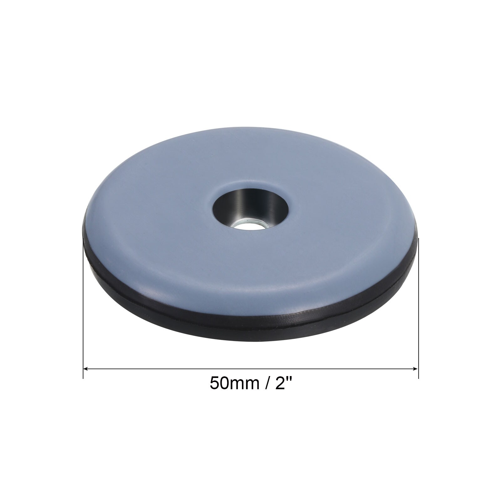 Unique Bargains 4pcs Furniture Slider Pads 2inch(50mm) PTFE Round Screw ...