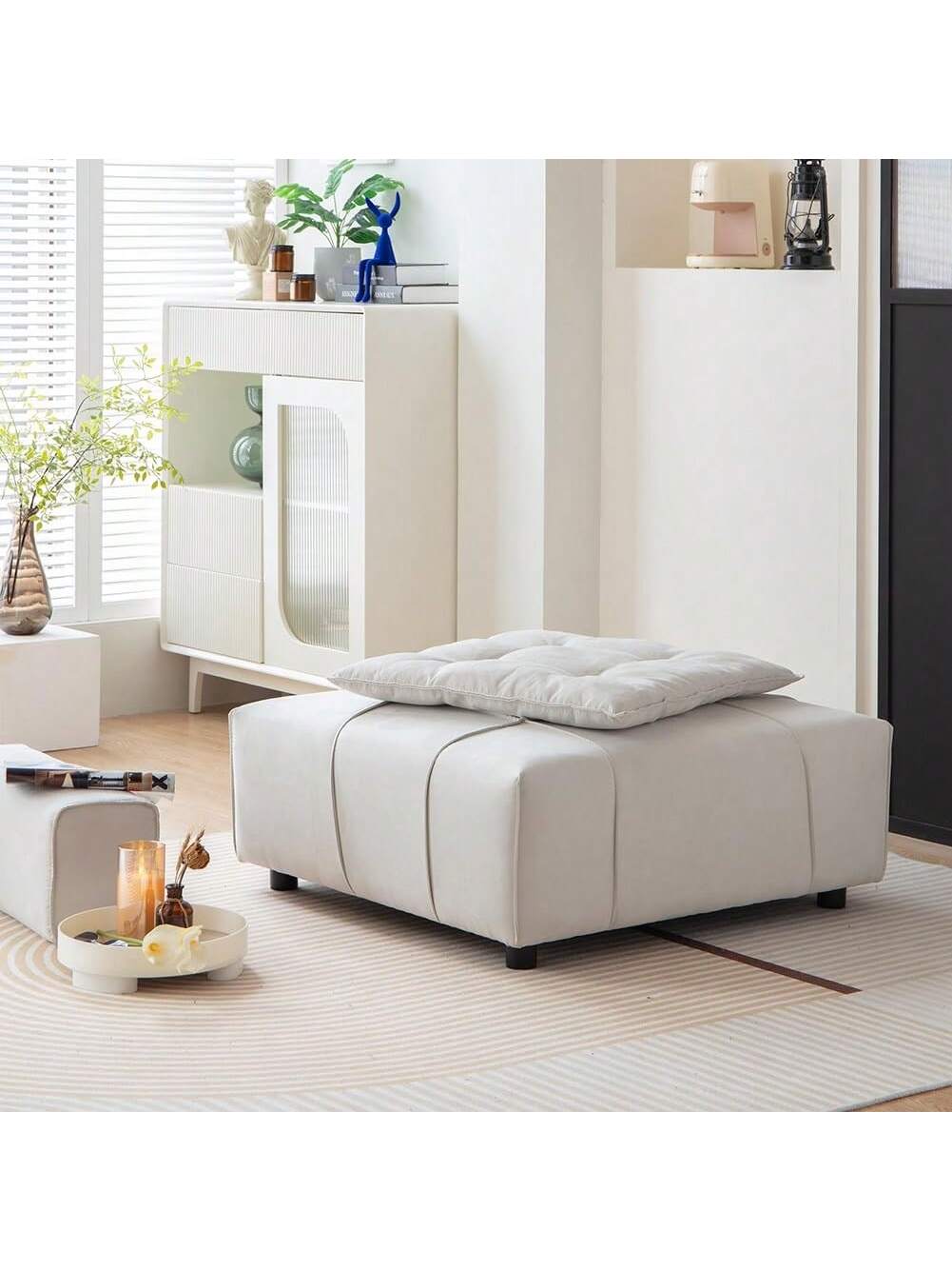 Qeetex Modular Sectional Single Sofa With Removable Back Space Saving ...
