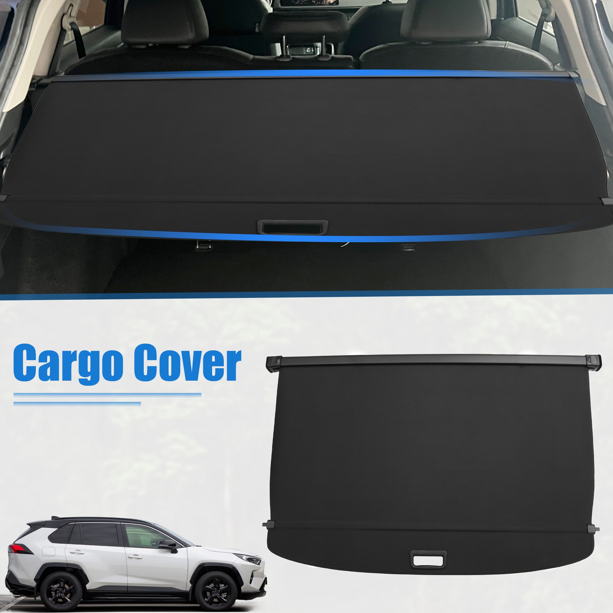 Unique Bargains Retractable Cargo Cover for Toyota RAV4 2019-2023 ...