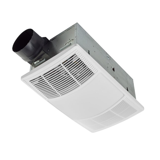 Broan 1 5 Sone 80 Cfm White Lighted Bathroom Fan And Heater At