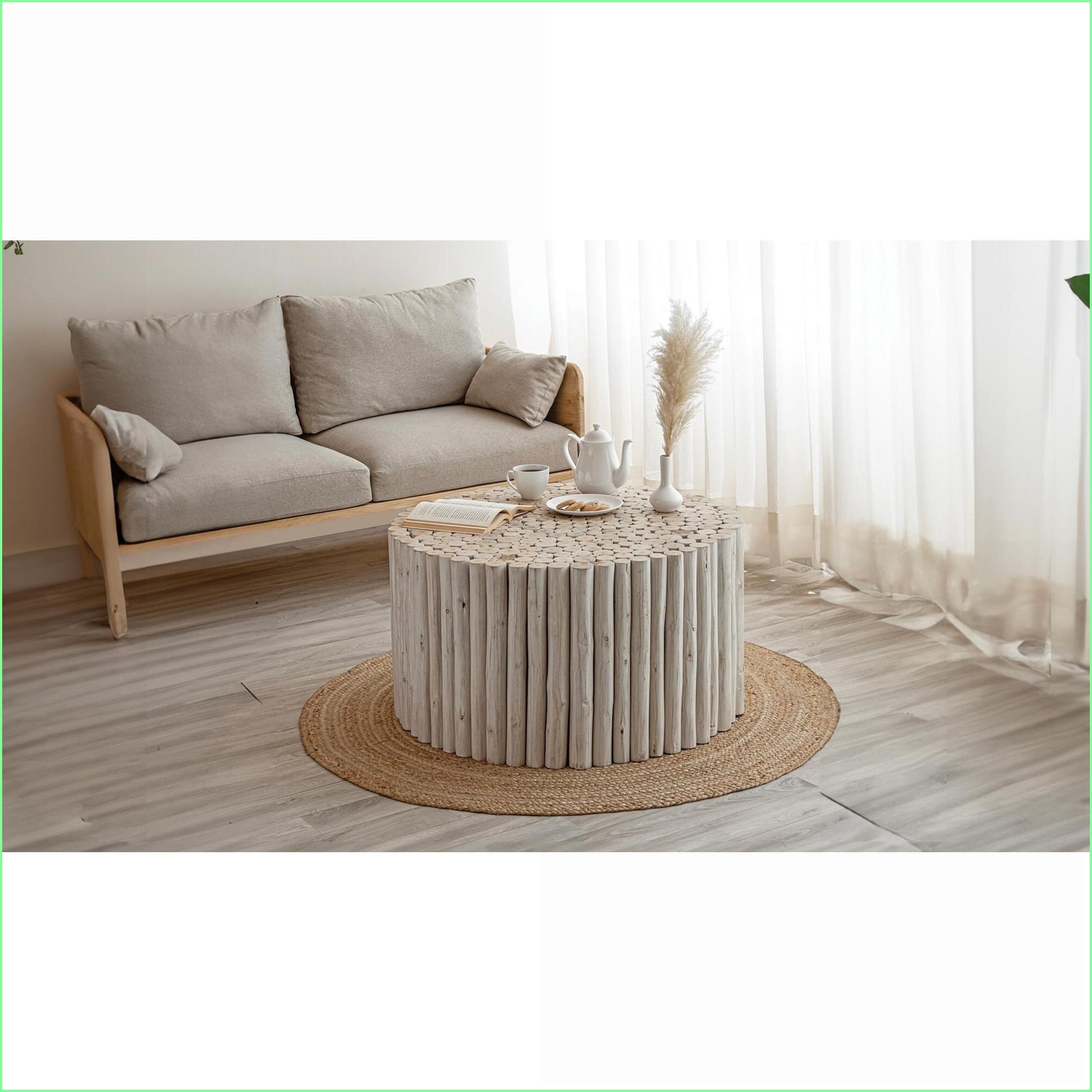 Watnature Modern High Quality Wood Coffee Table for Living Room Durable ...