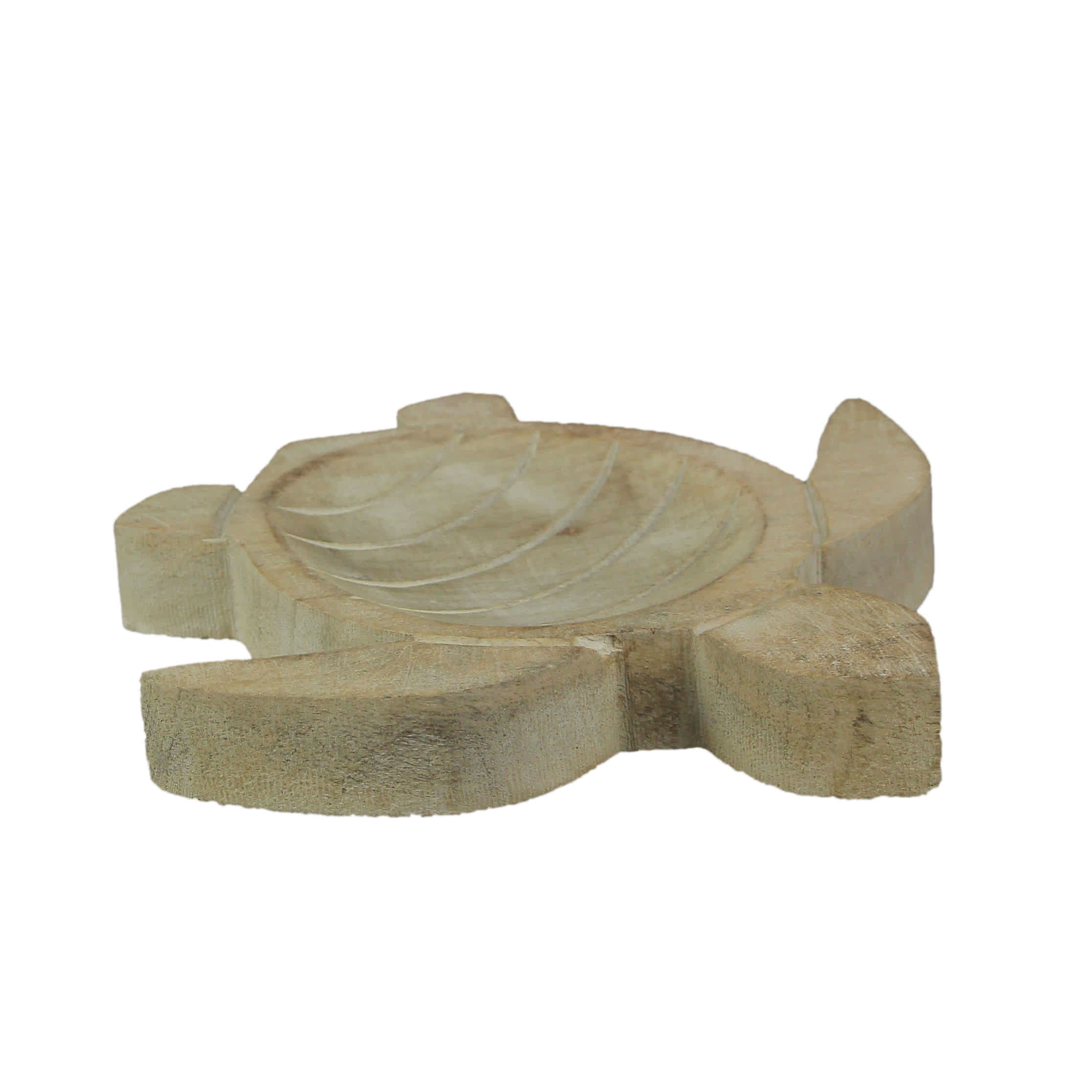 Pd Home Hand Carved Wooden Sea Turtle Decorative Bowl 8 Inch in the ...