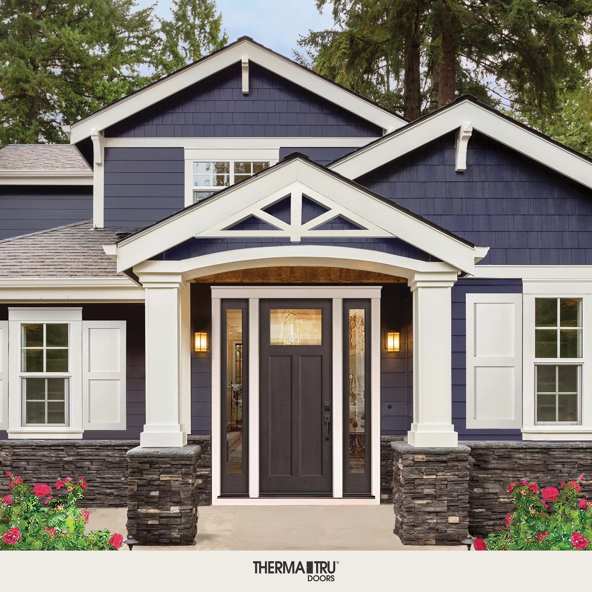 Therma-Tru 36-in x 96-in x 4-9/16-in Fiberglass Right-hand inswing NEW ...