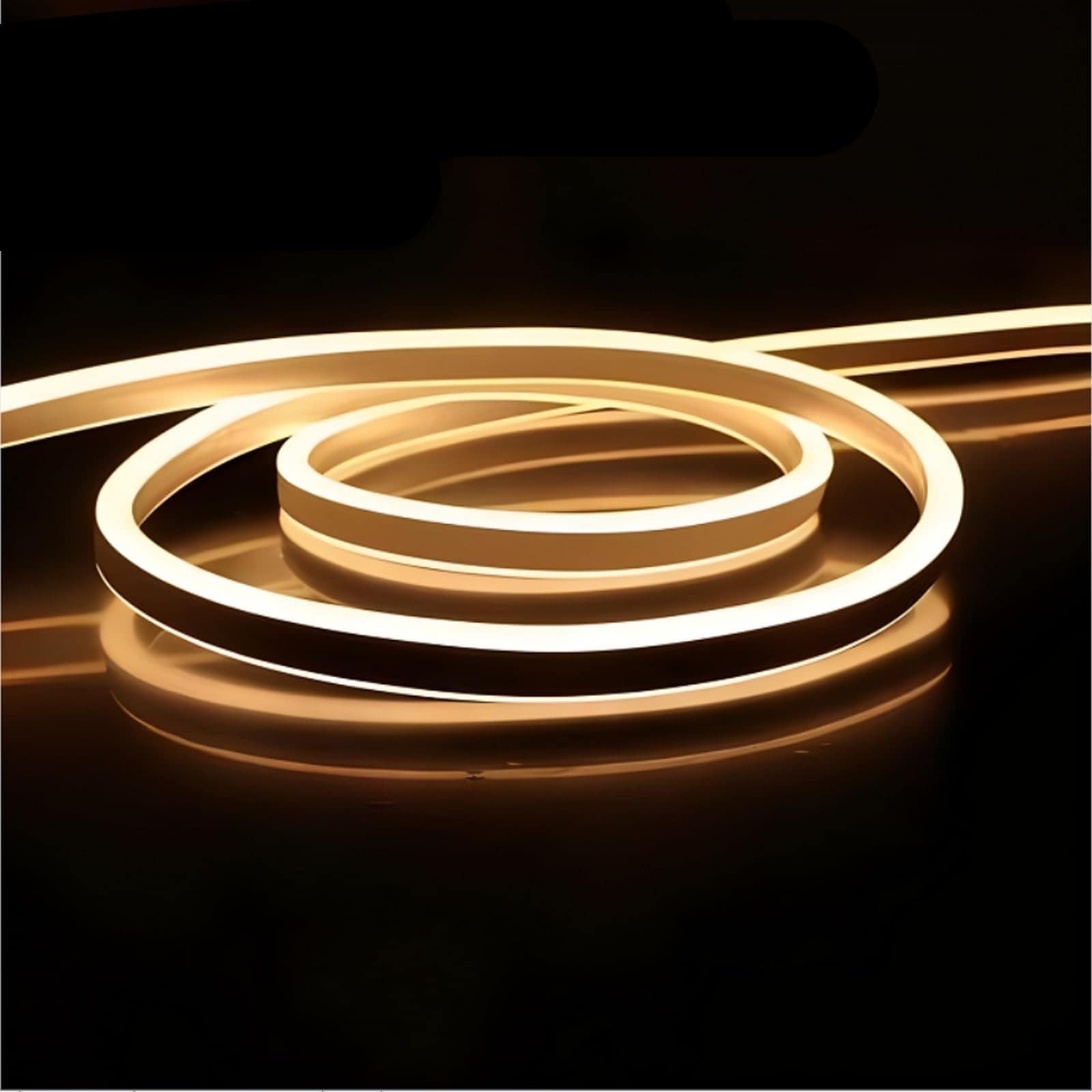 Vrbgify LED Neon Rope Lights Outdoor Waterproof 16 Foot Plug In Warm ...
