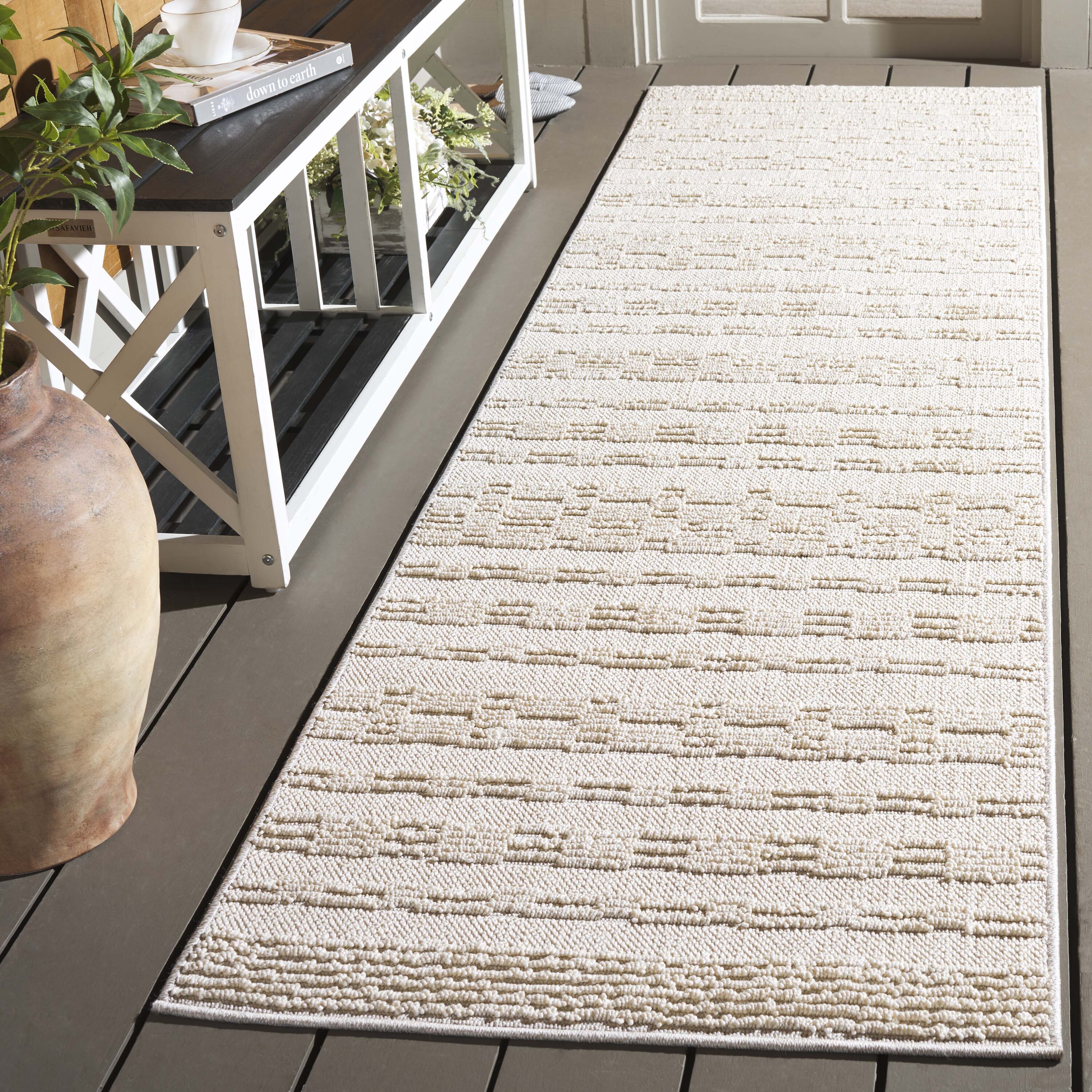 Safavieh Paros 112A Ivory 2 x 8 Rectangular Runner rug in the Rugs ...
