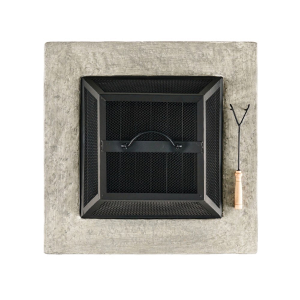 Poly furniture 28.5-in W Magnesium oxide Square in the Wood-Burning ...