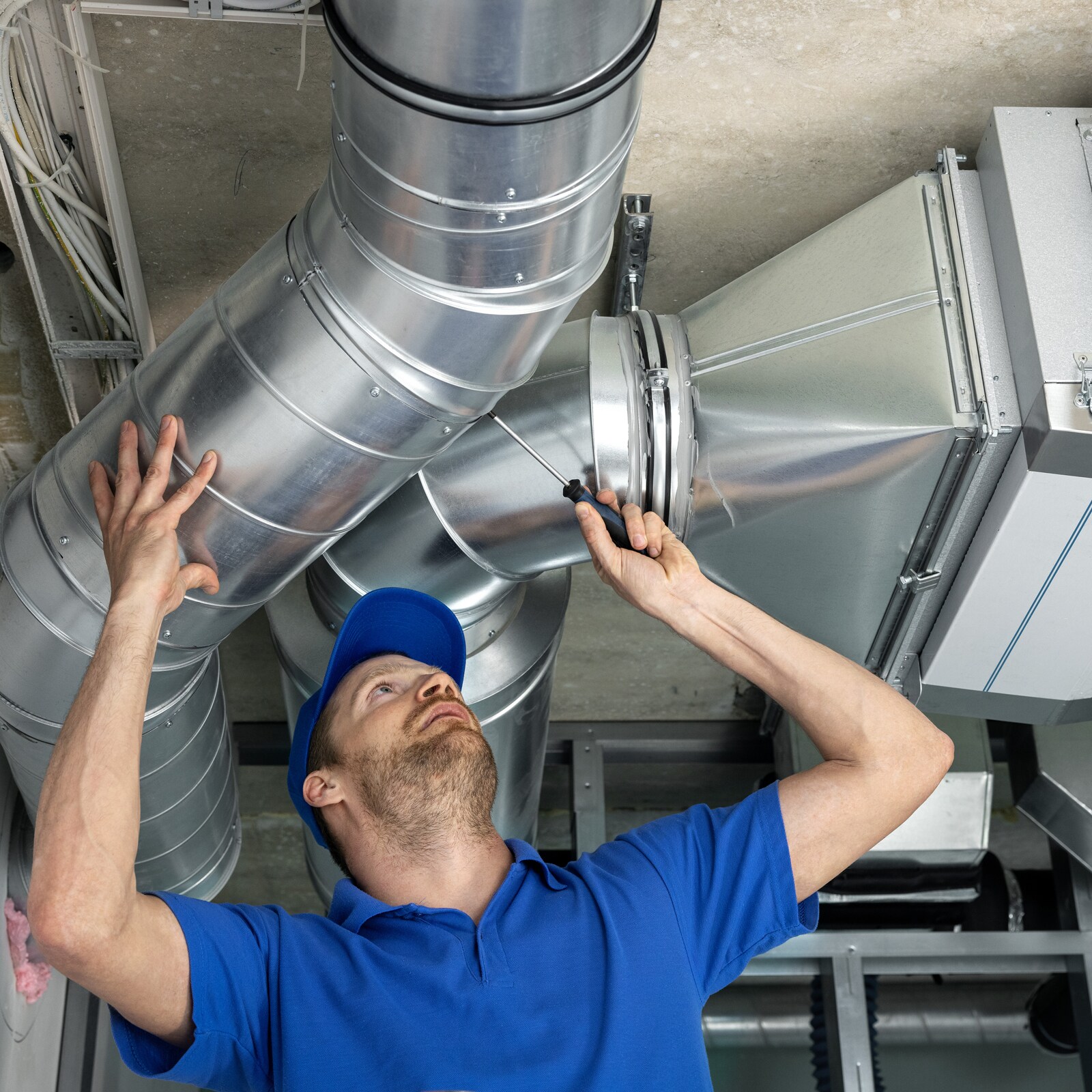 PATIKIL 3inch Duct End Cap 2pcs Galvanized Steel Tee Cap Metal Vent ...