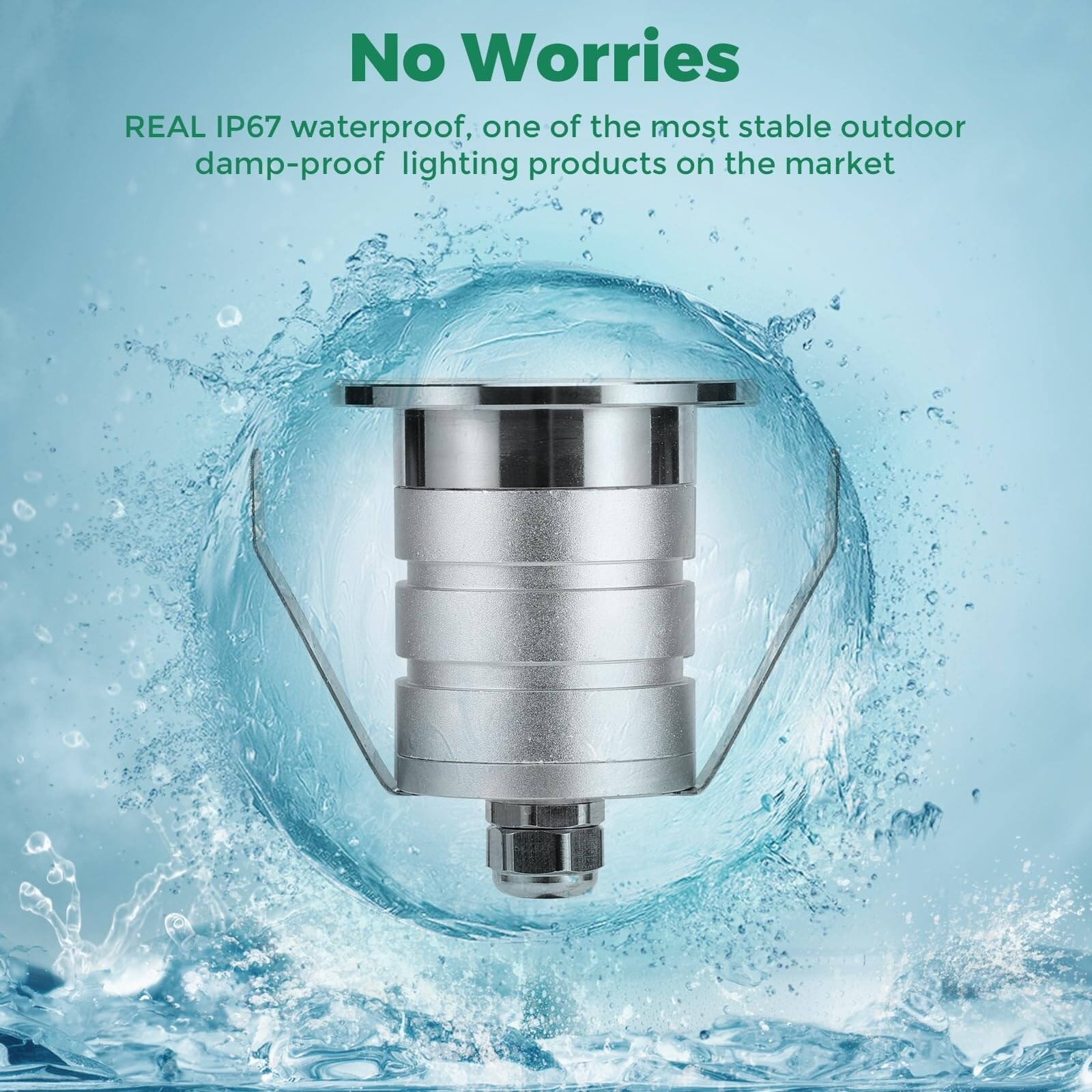 AOIZGMY Outdoor Recessed LED Lights Heavy Duty Flush Mount Low Voltage ...