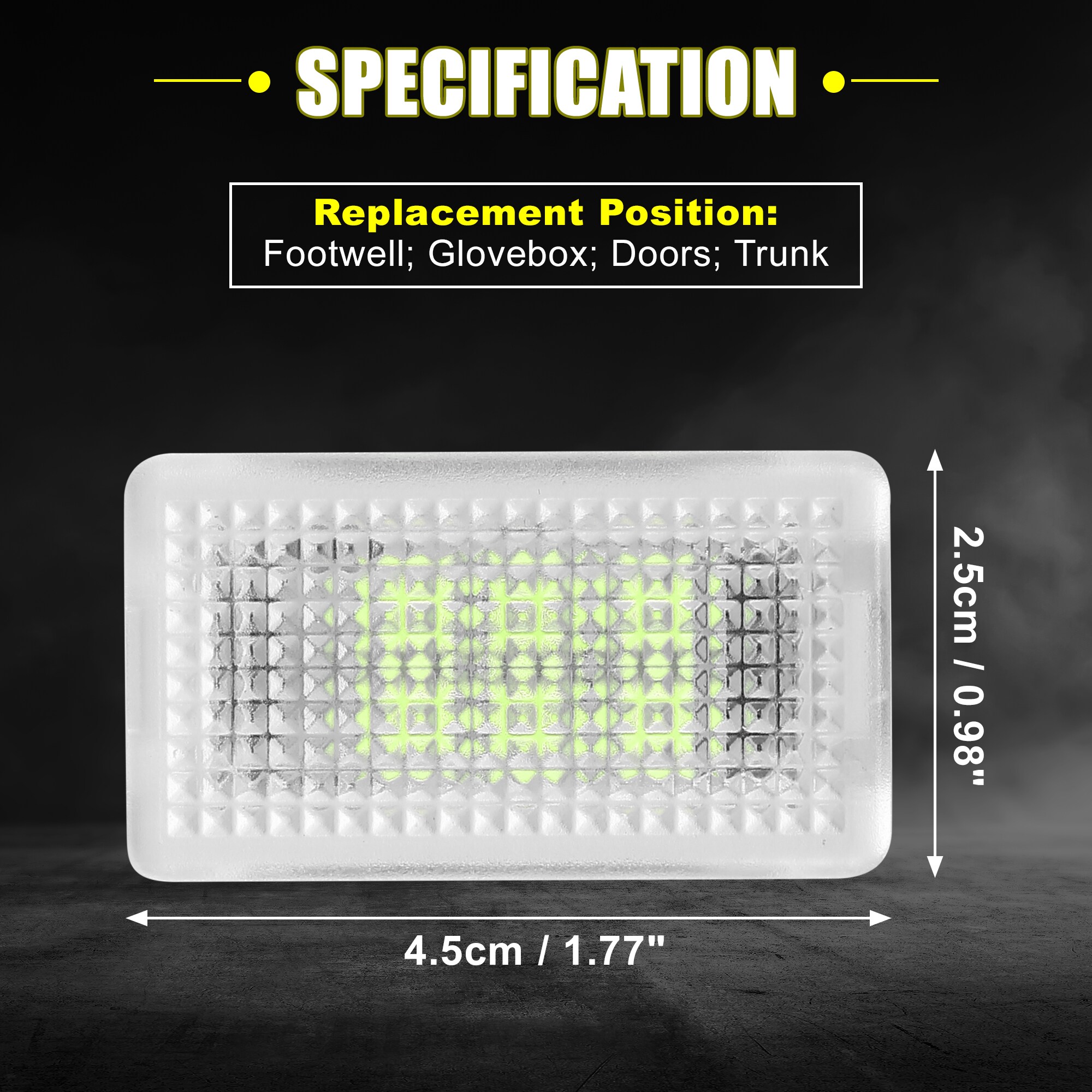 Unique Bargains 8pcs Interior Car LED Lights Accessories for Tesla ...
