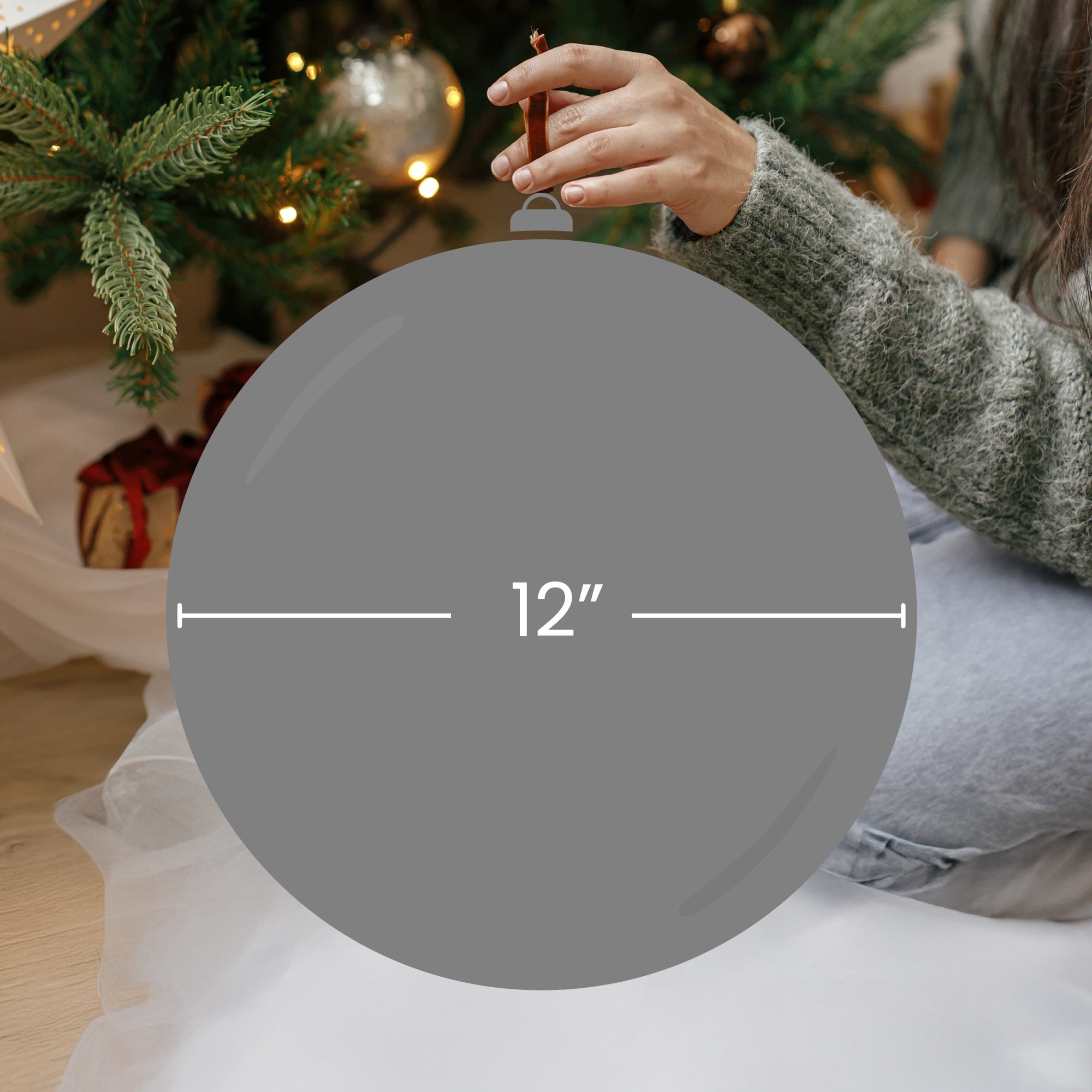 Northlight Green Ball Standard Indoor Ornament Shatterproof 32911597 at ...