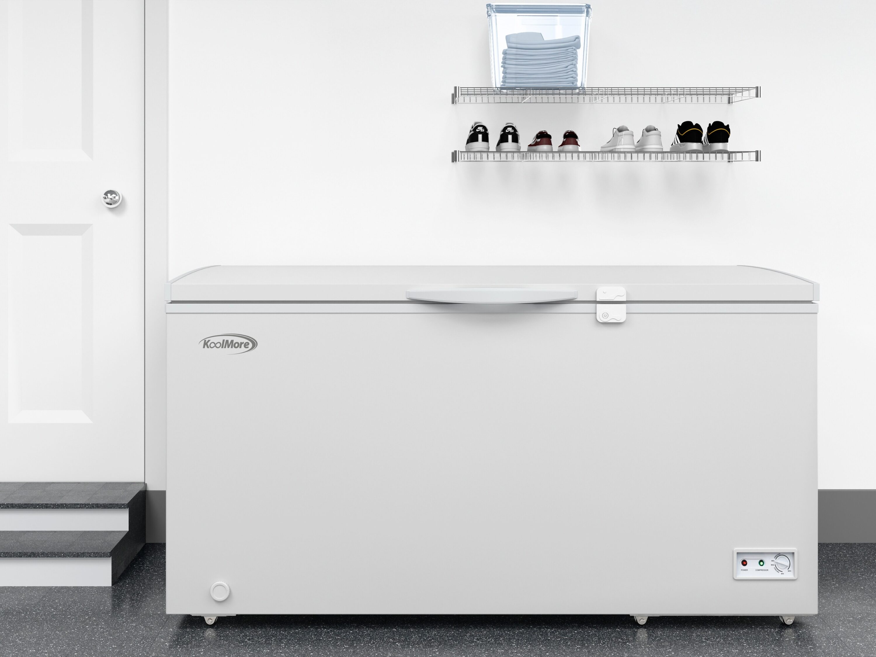 KoolMore 15.9-cu ft Chest Manual Commercial Freezer in White LOW-SCF ...