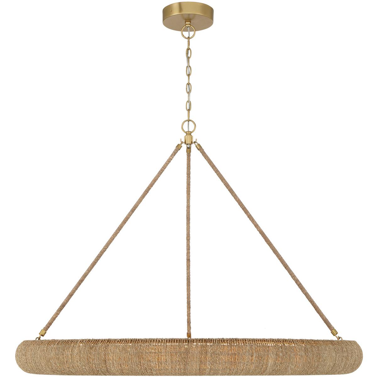 Crystorama OAK-7539-SG Oakley 1 Light 48 inch Soft Gold Chandelier ...