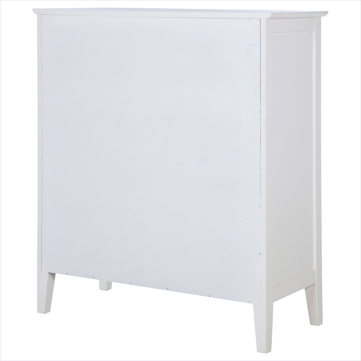 Watnature Coastal white engineered wood 8-drawer chest with rattan ...