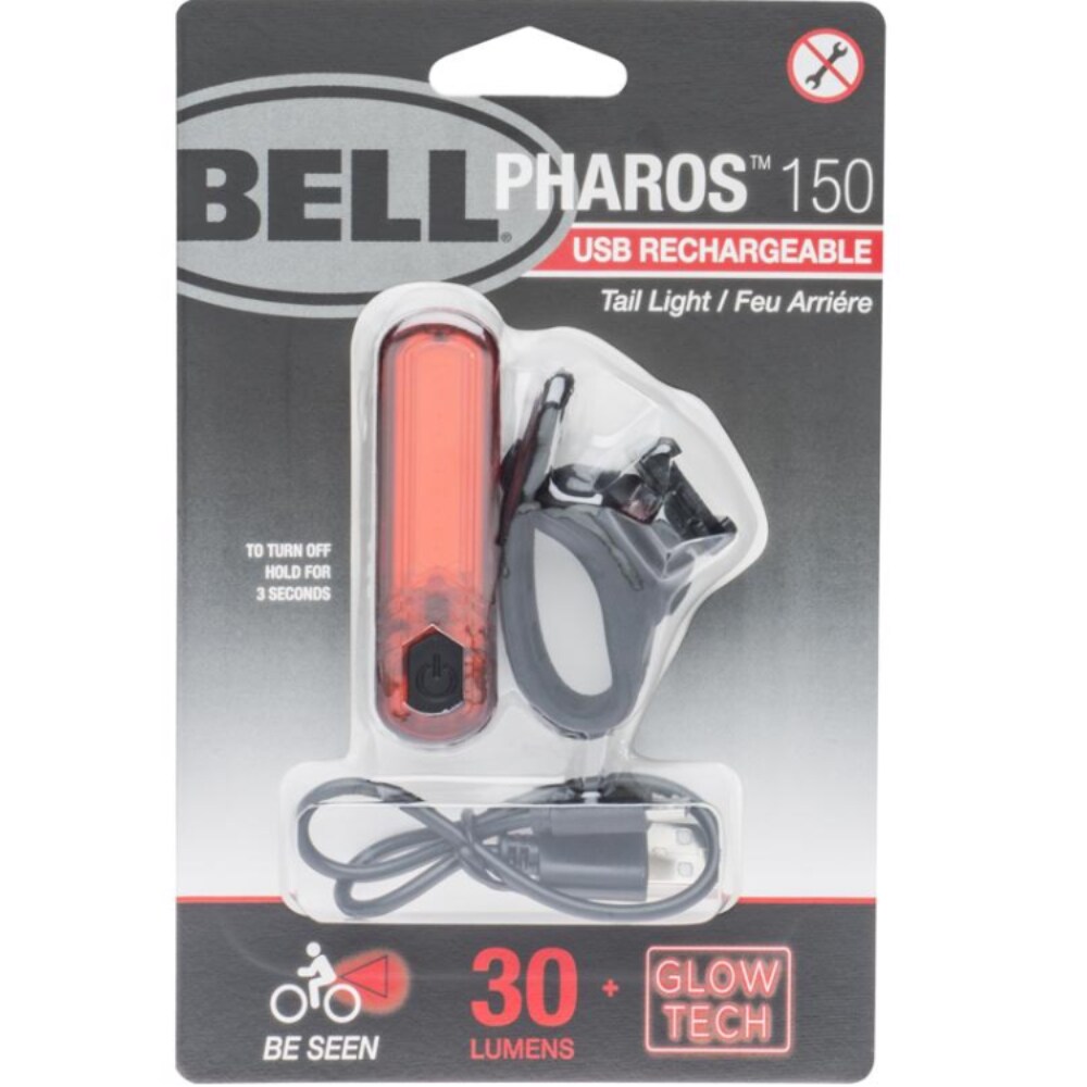 Bell Sports Pharos 150 USB-Rechargeable Bicycle Tail Light 30 Lumens ...