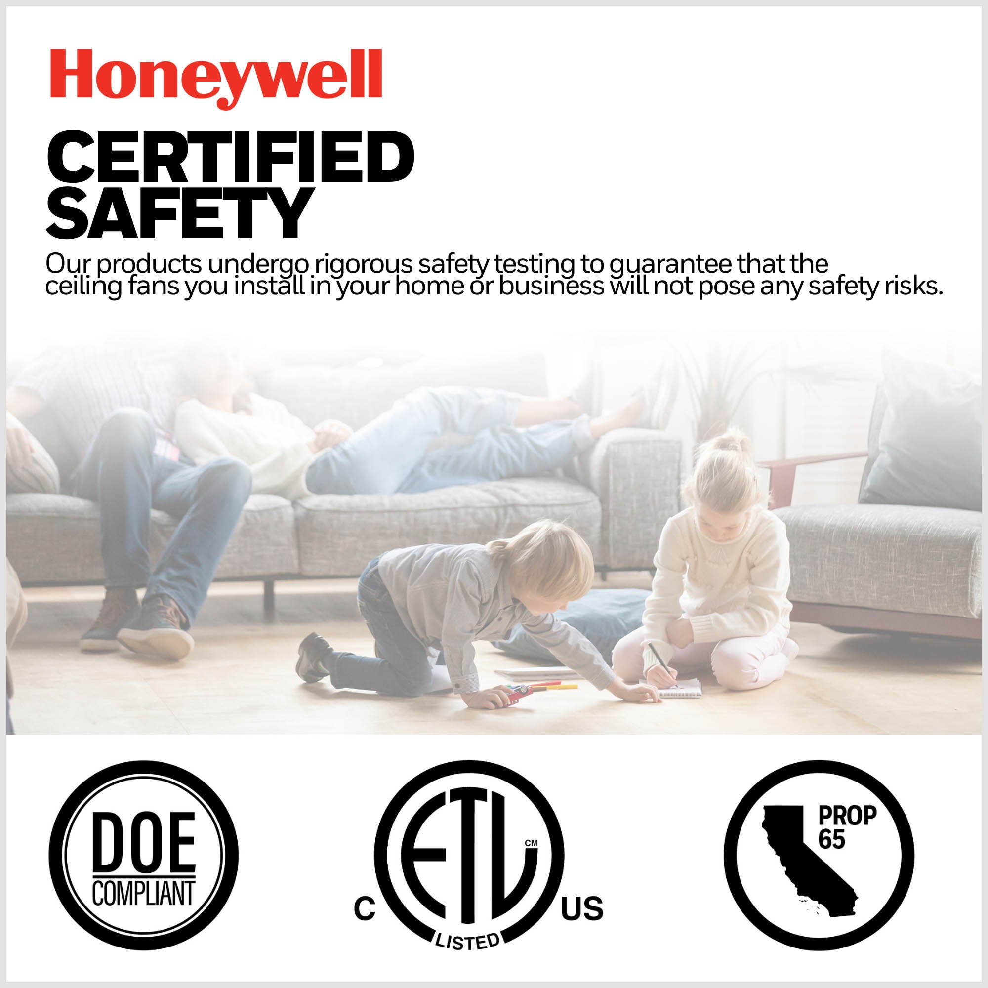 Honeywell Carmel 48-in Nickel with Redwood/Mendoza Rosewood Blades LED ...