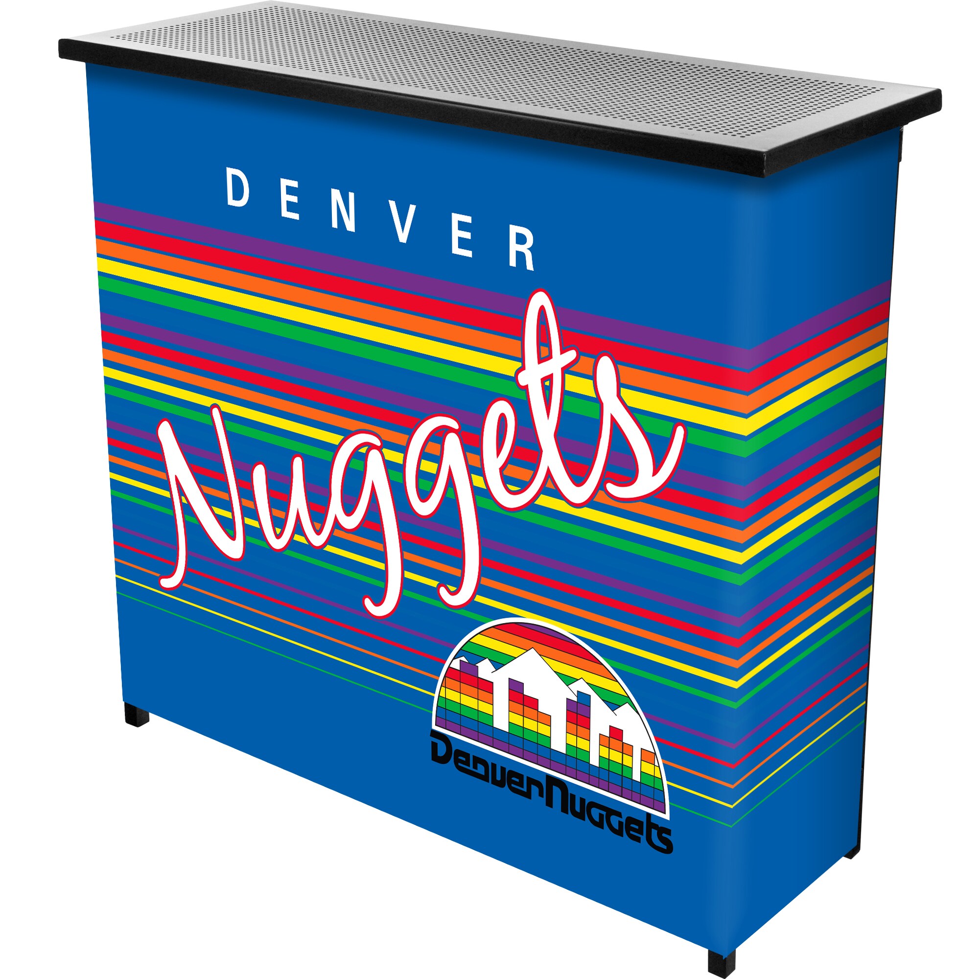Trademark Gameroom Denver Nuggets Hardwood Classics 2-Shelf Portable ...