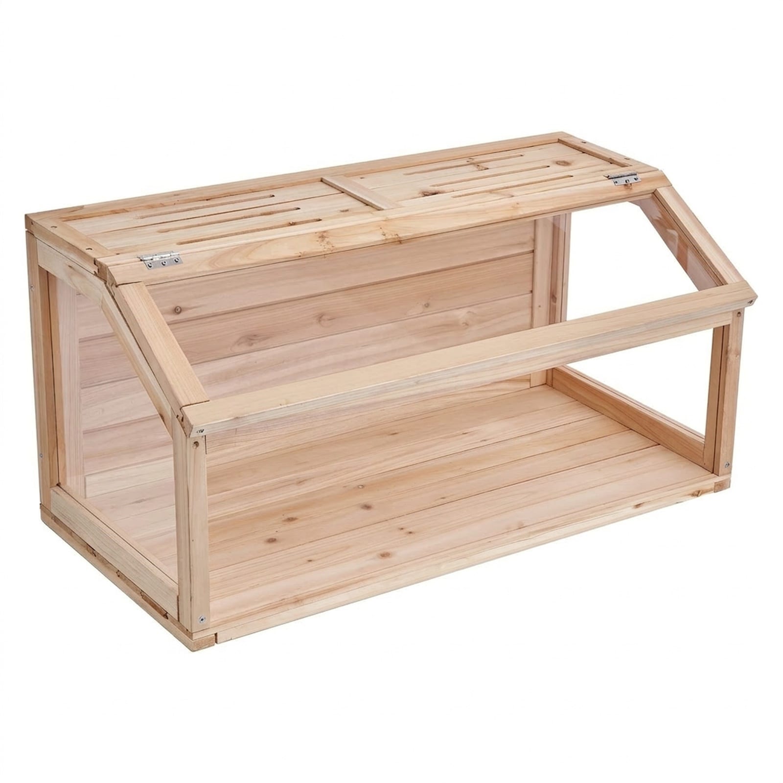 GIVIMO Wooden Hamster Cage 32 x 16 x 16-in with 270-Degree Acrylic ...